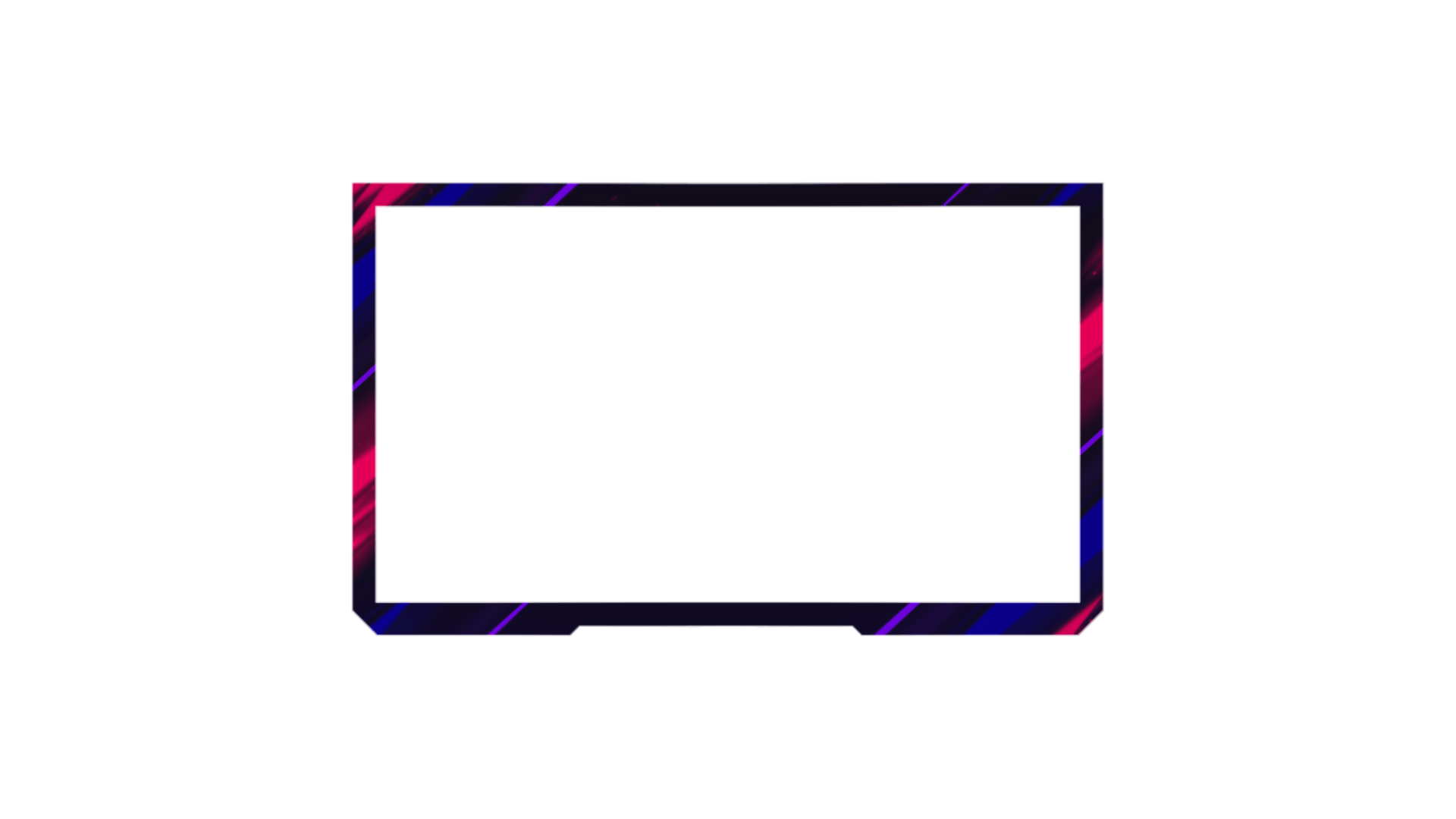 Onward Webcam Overlay - Neon stream frame
