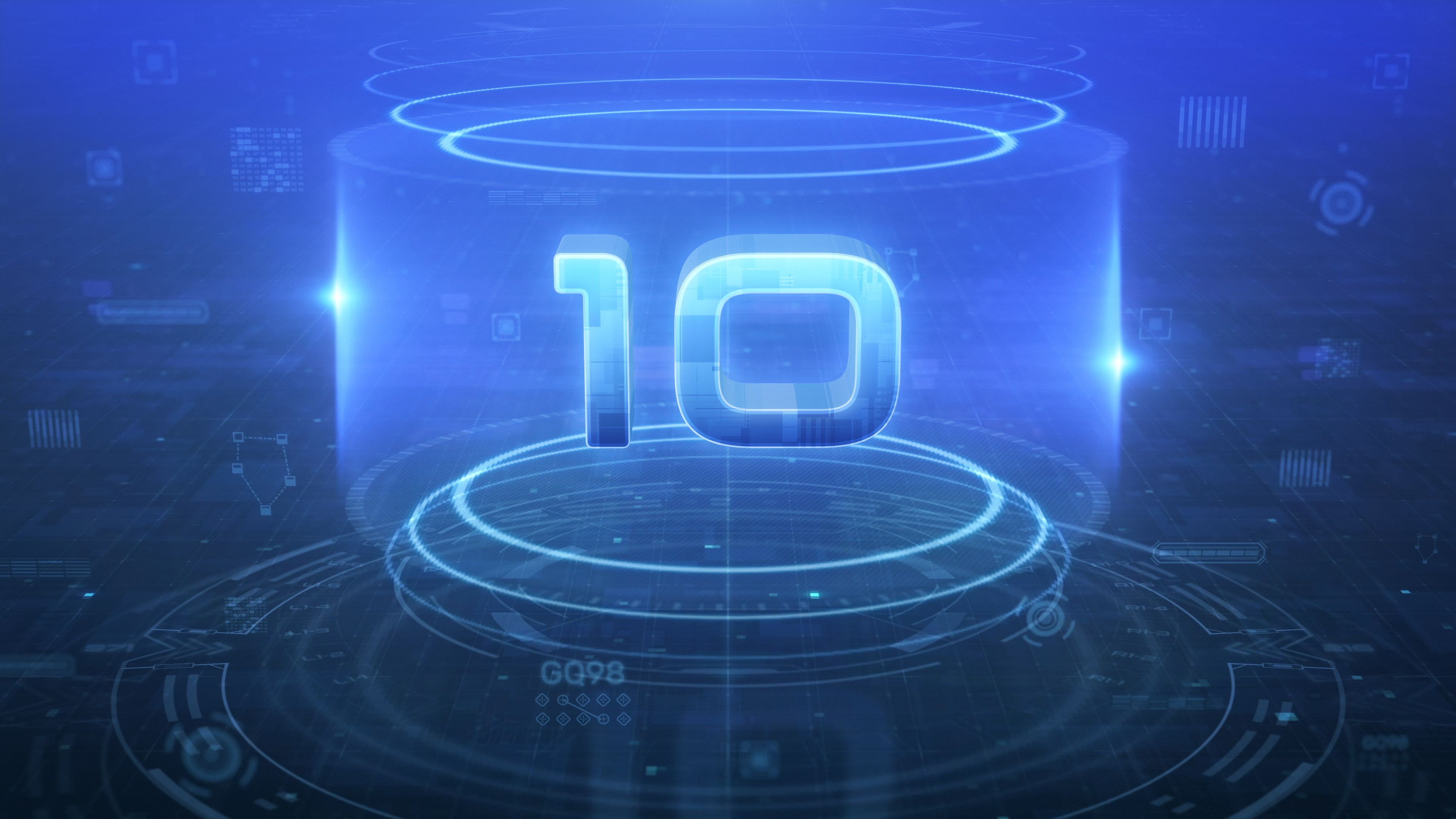 HUD Countdown Intro - Futuristic Logo Reveal