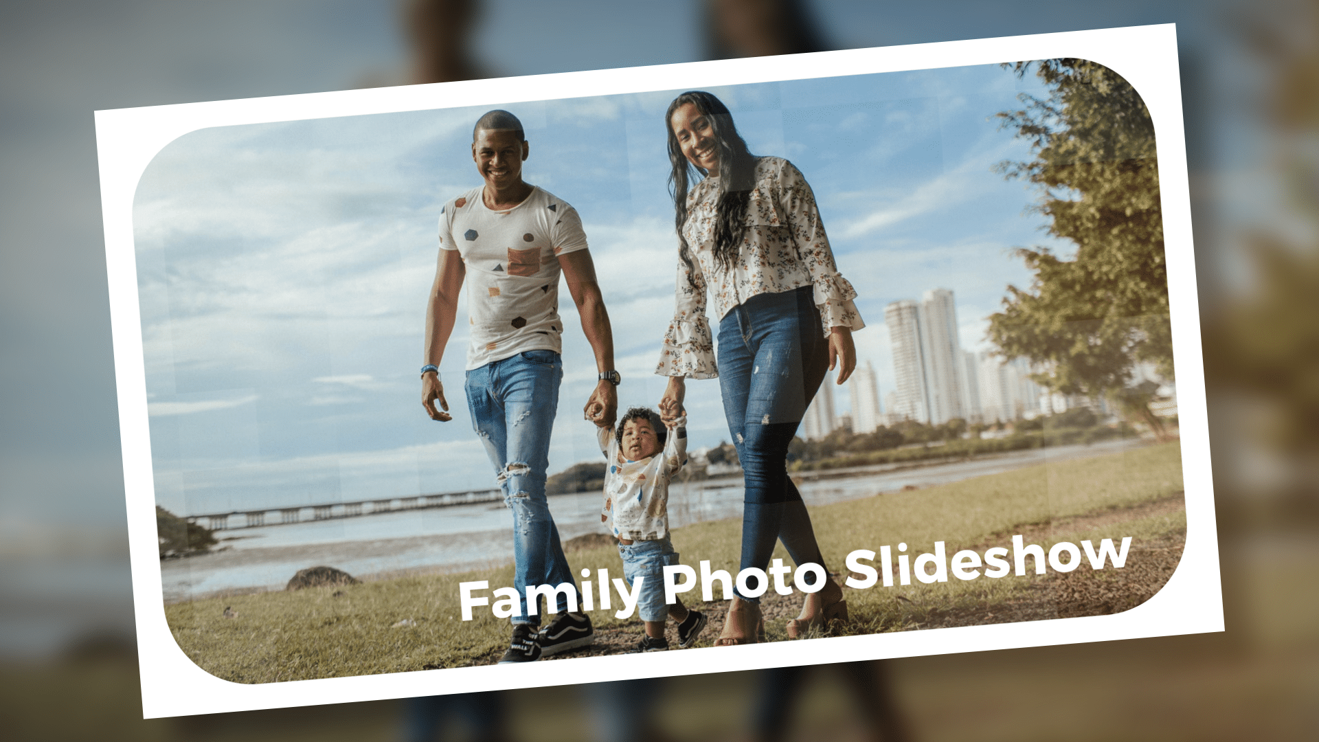 Family Photo Slideshow - Polaroid style