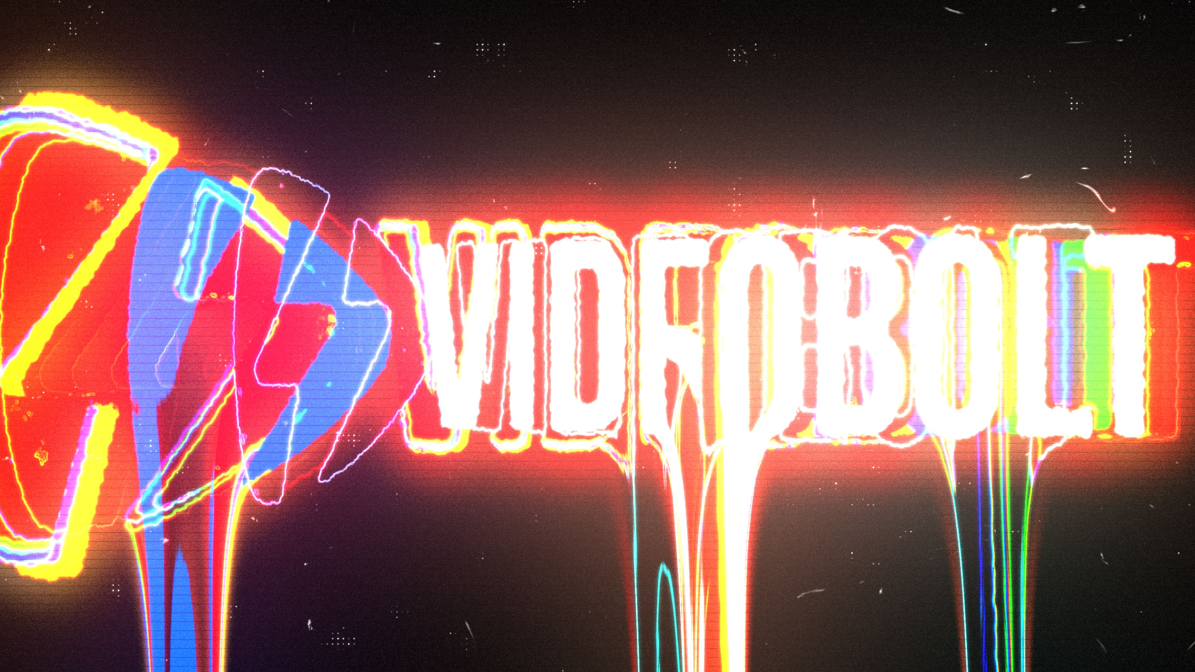 Neon Drip Reveal - Neon Glitch Logo Intro