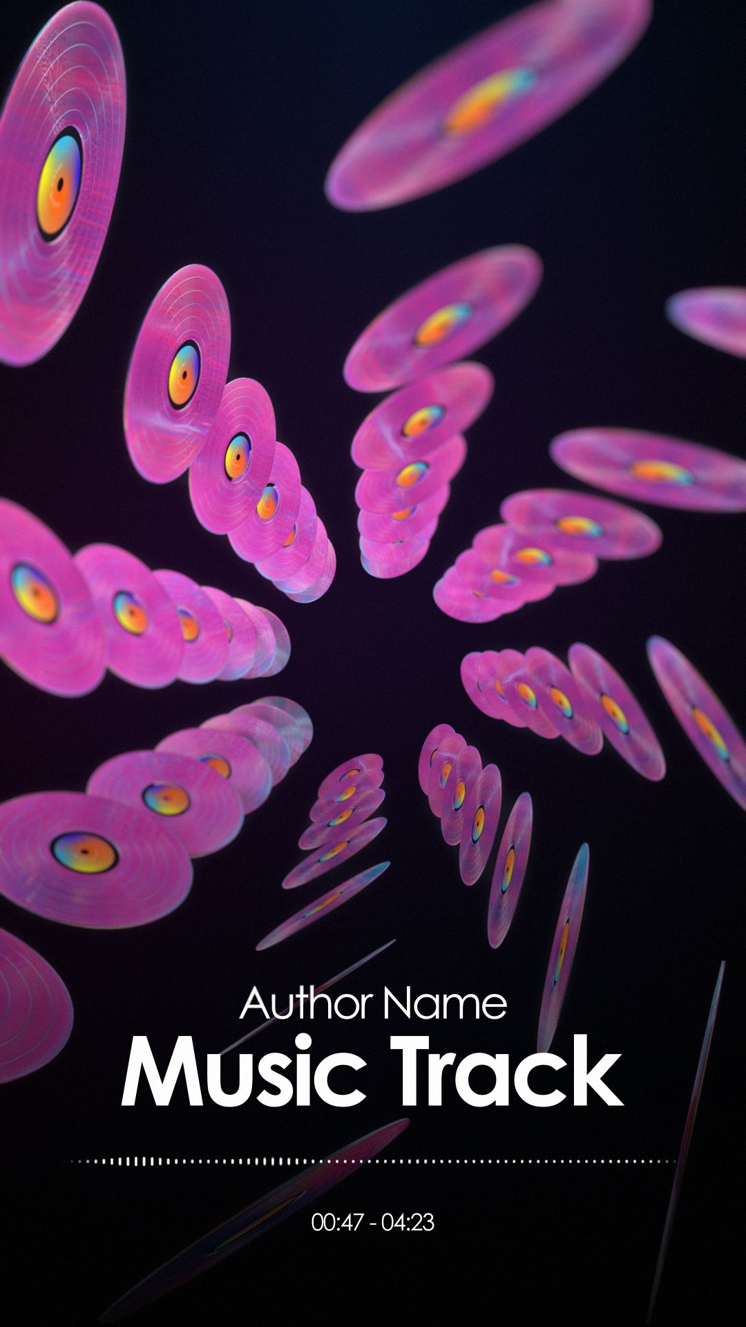 Iridescent Vinyl Visualizer - Vertical by tarazz - Videobolt.net