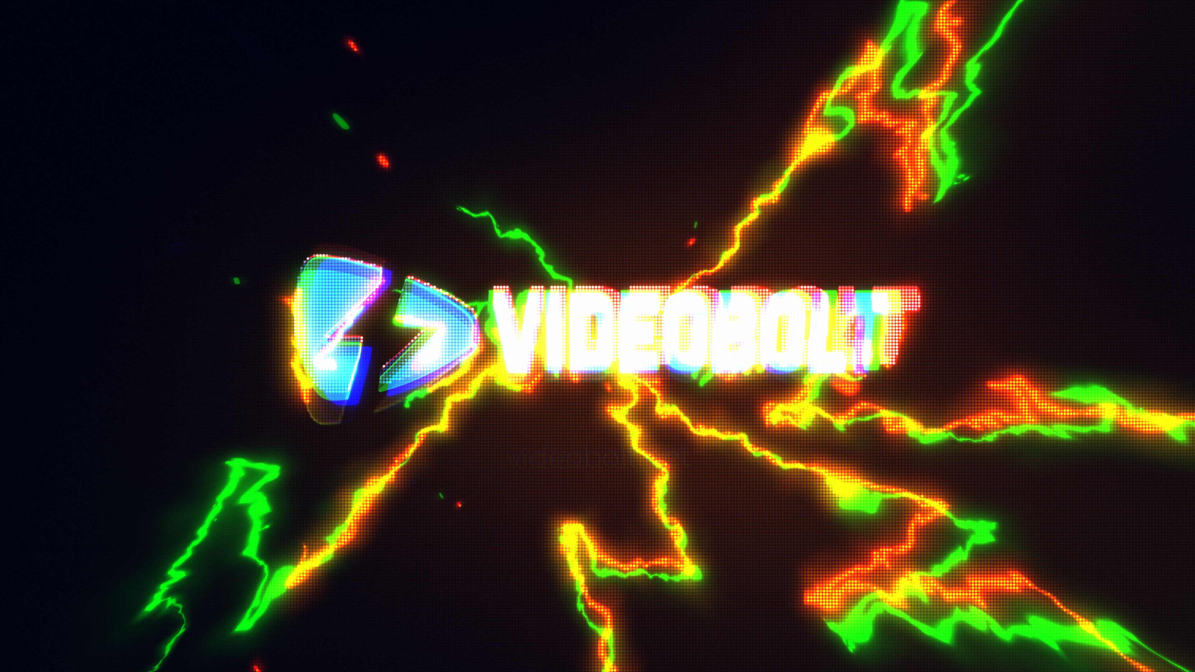 Electric Burst Reveal - High-energy logo intro