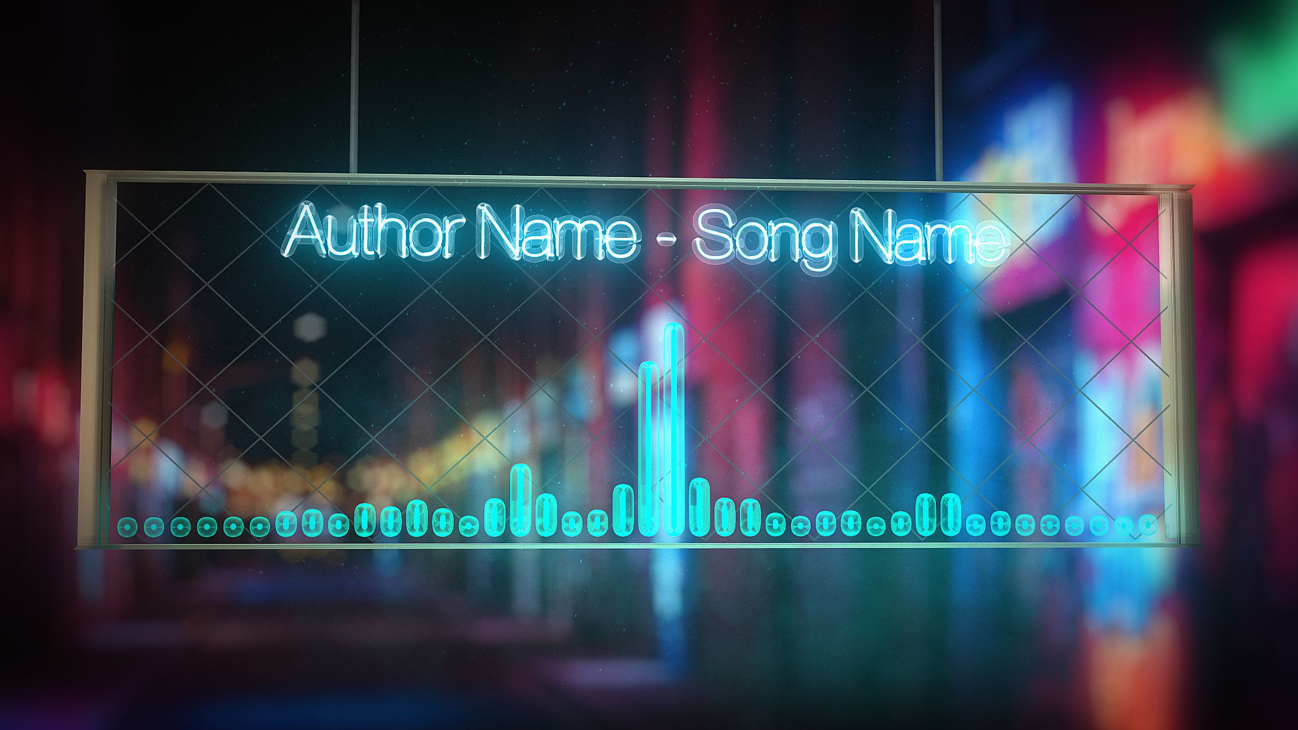 Neon Lyric Visualizer by MotionDesk