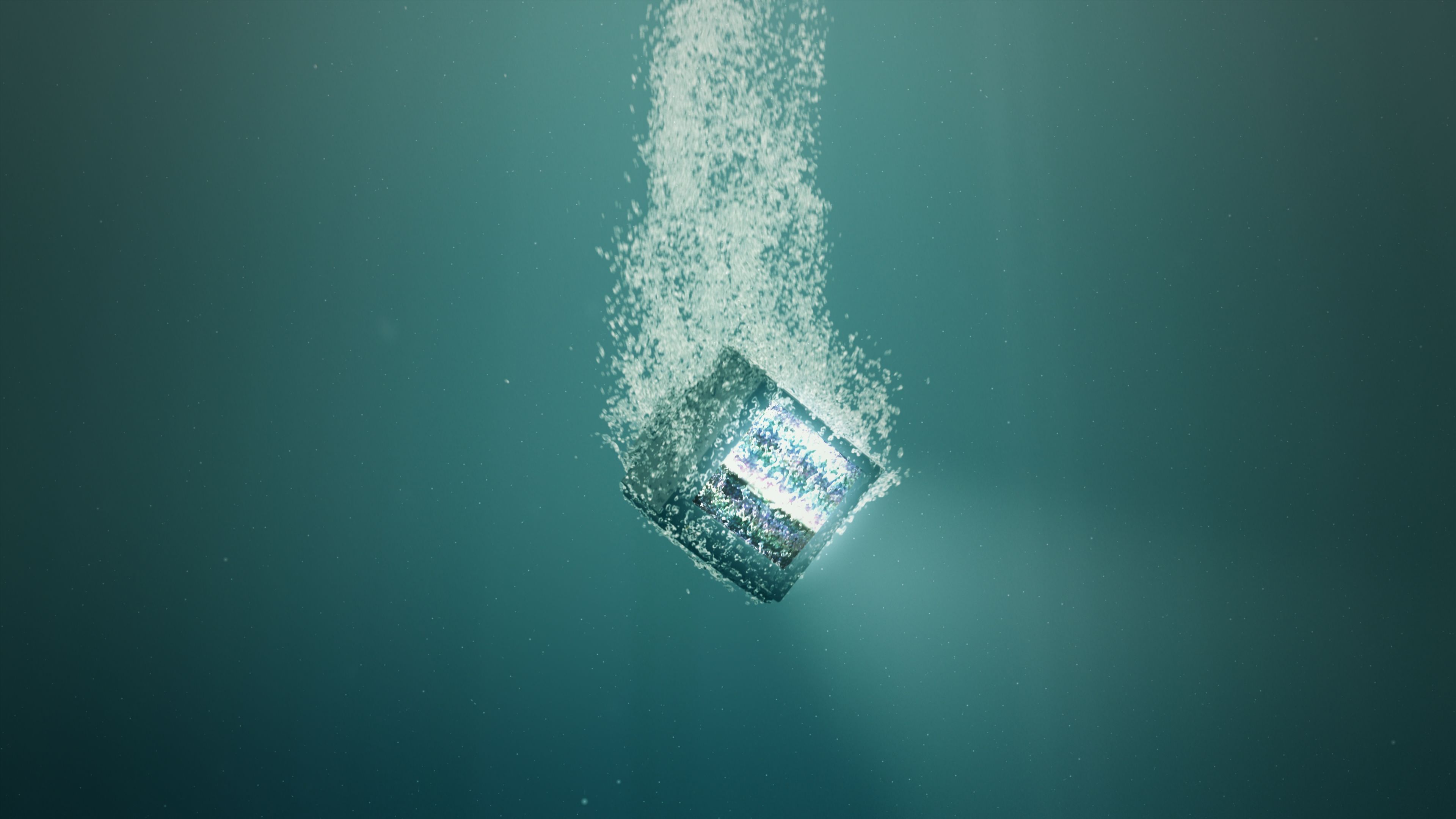 Underwater Tv Reveal - Cinematic logo intro