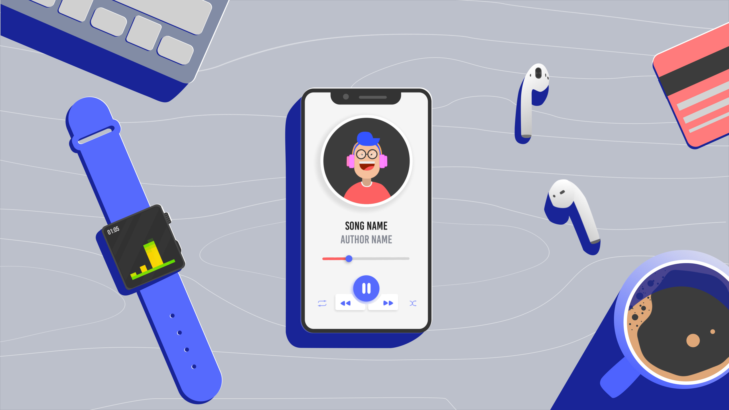 Smartphone Music Visualizer by vivace_studio - Videobolt.net