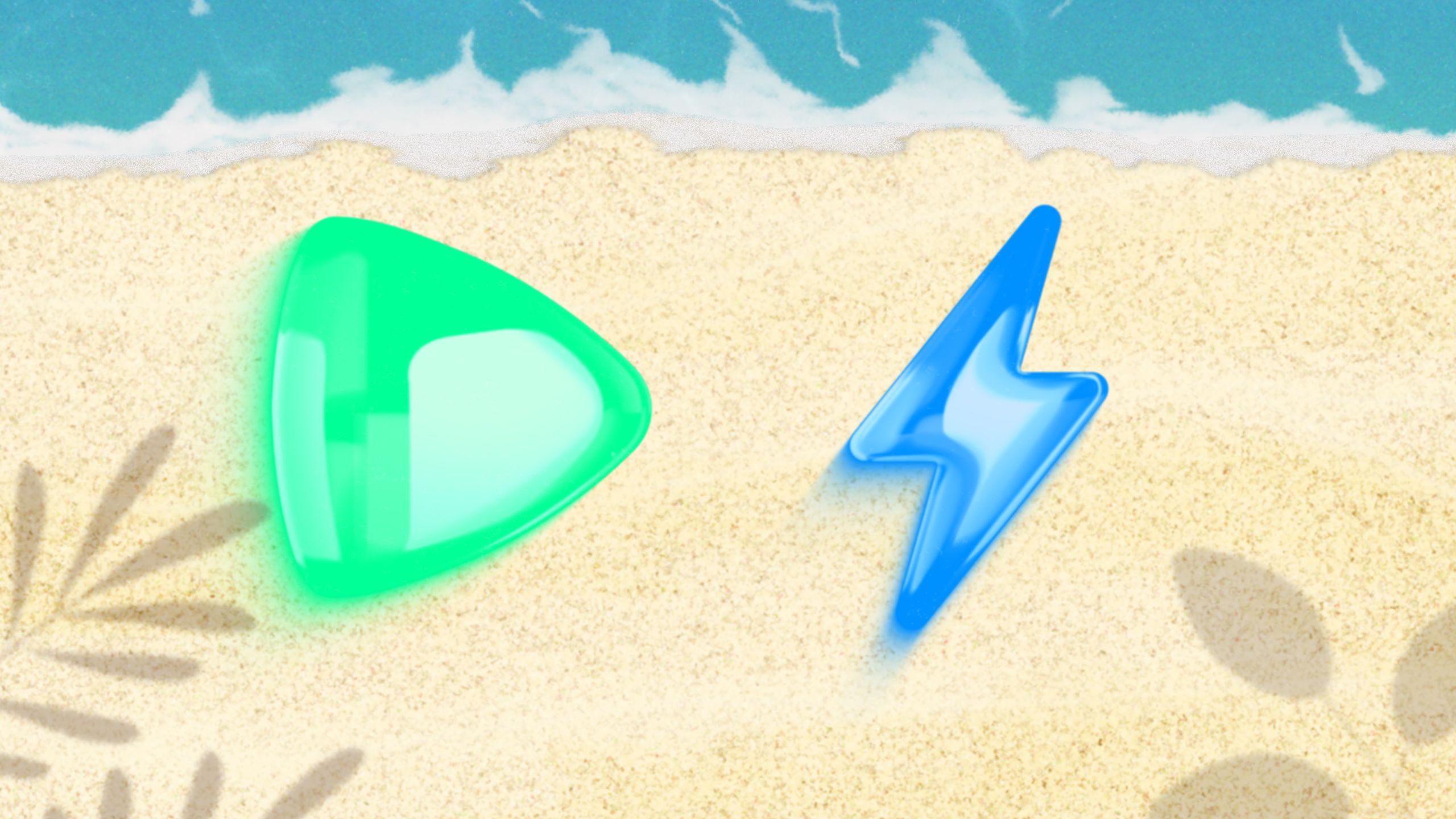 Merge Beach Reveal - Wave logo merge