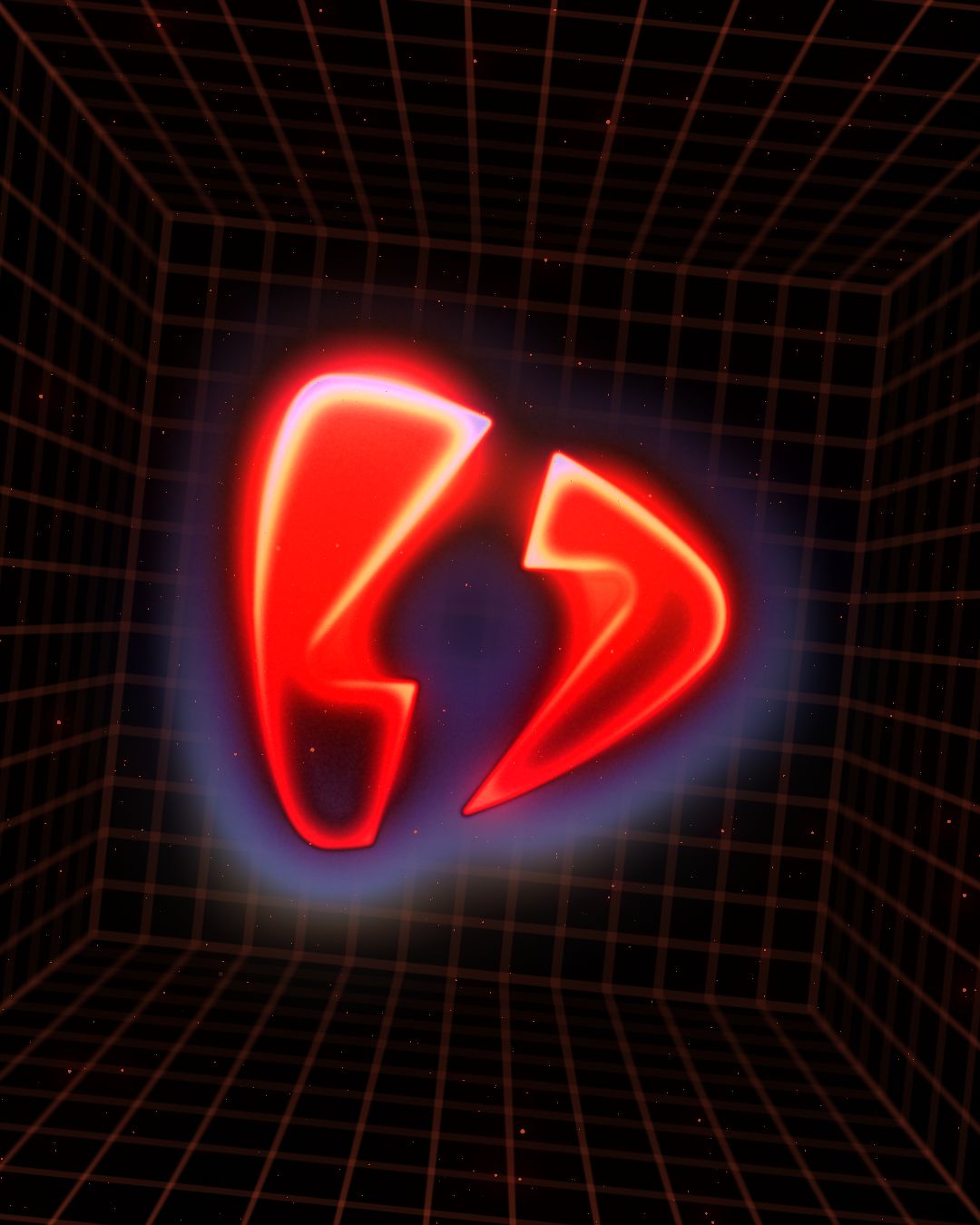 80s Neon Grid Intro - Post by tinomotion