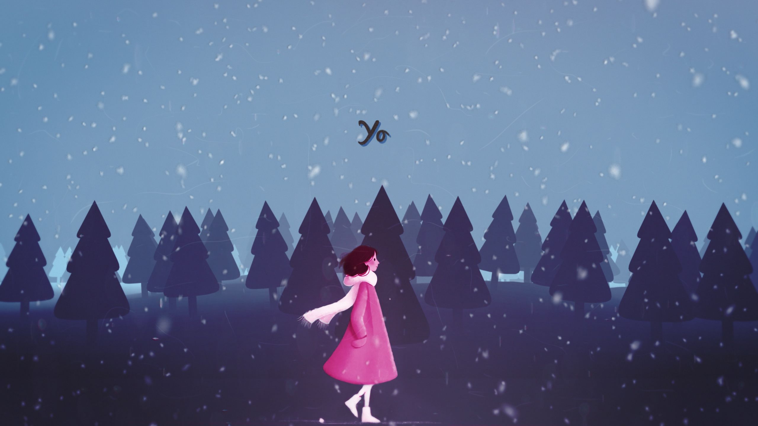 Winter Lyrics Visuals - Snowy lyric video