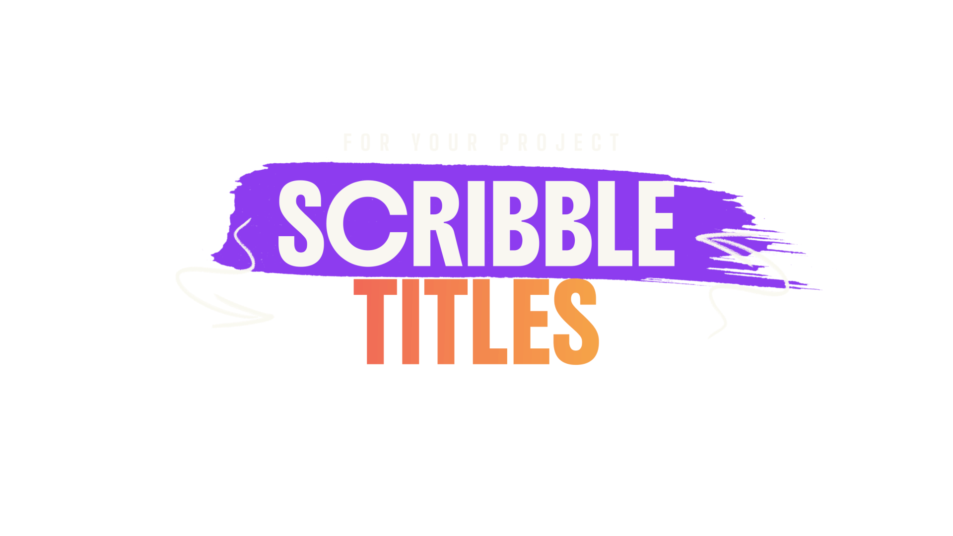 Lower Thirds Scribble 9 - Hand-drawn Title