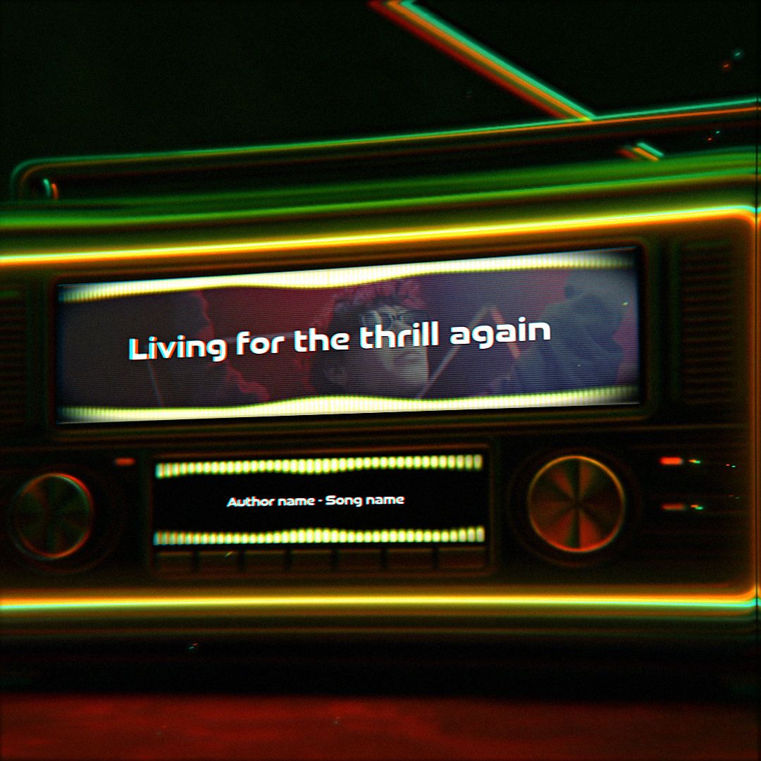Neon Cyberpunk Radio Lyrics - Music Visualizer