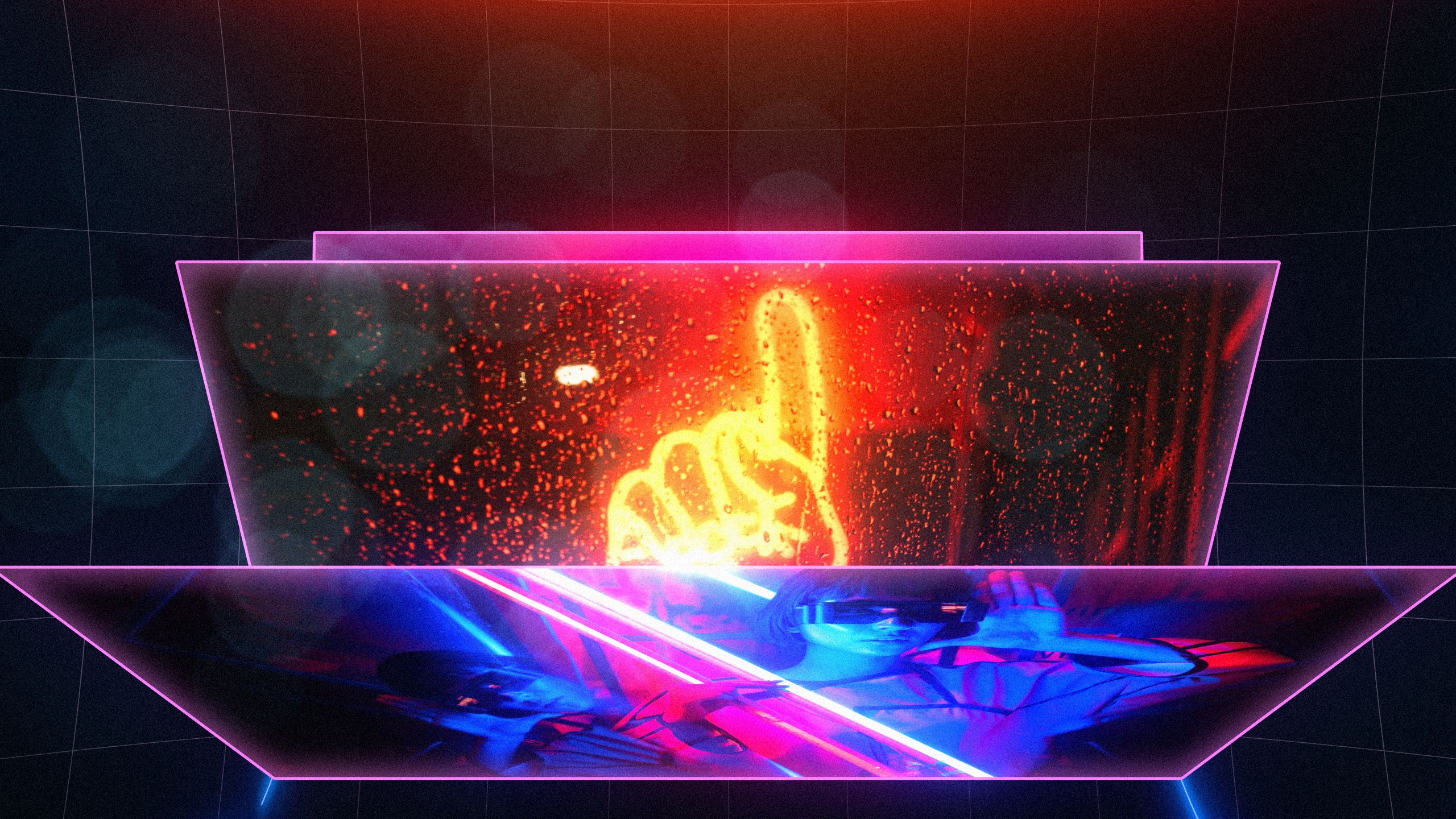Retro Reveal Spin - Synthwave Logo Intro