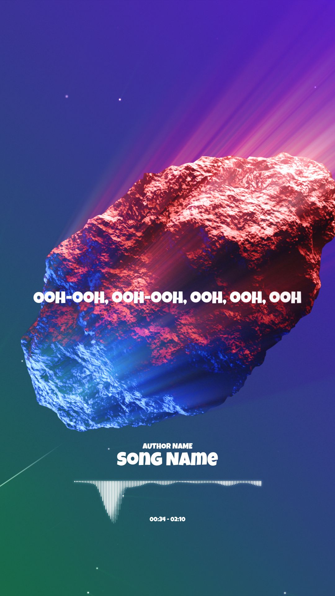 Asteroid Lyrics - Vertical by tarazz