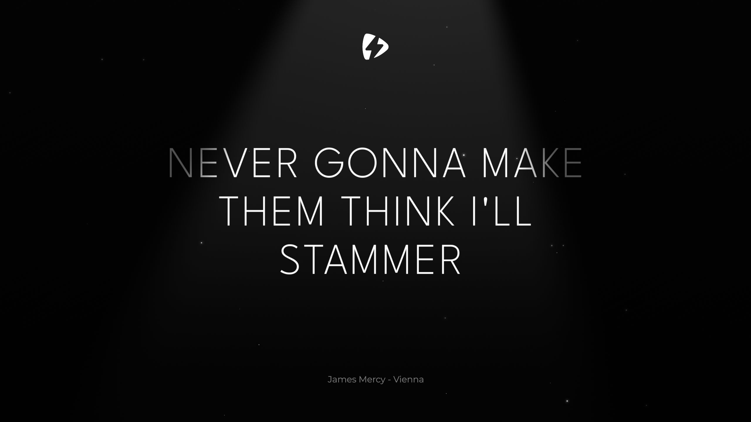 Spotlight Lyrics - Minimal lyric visualizer
