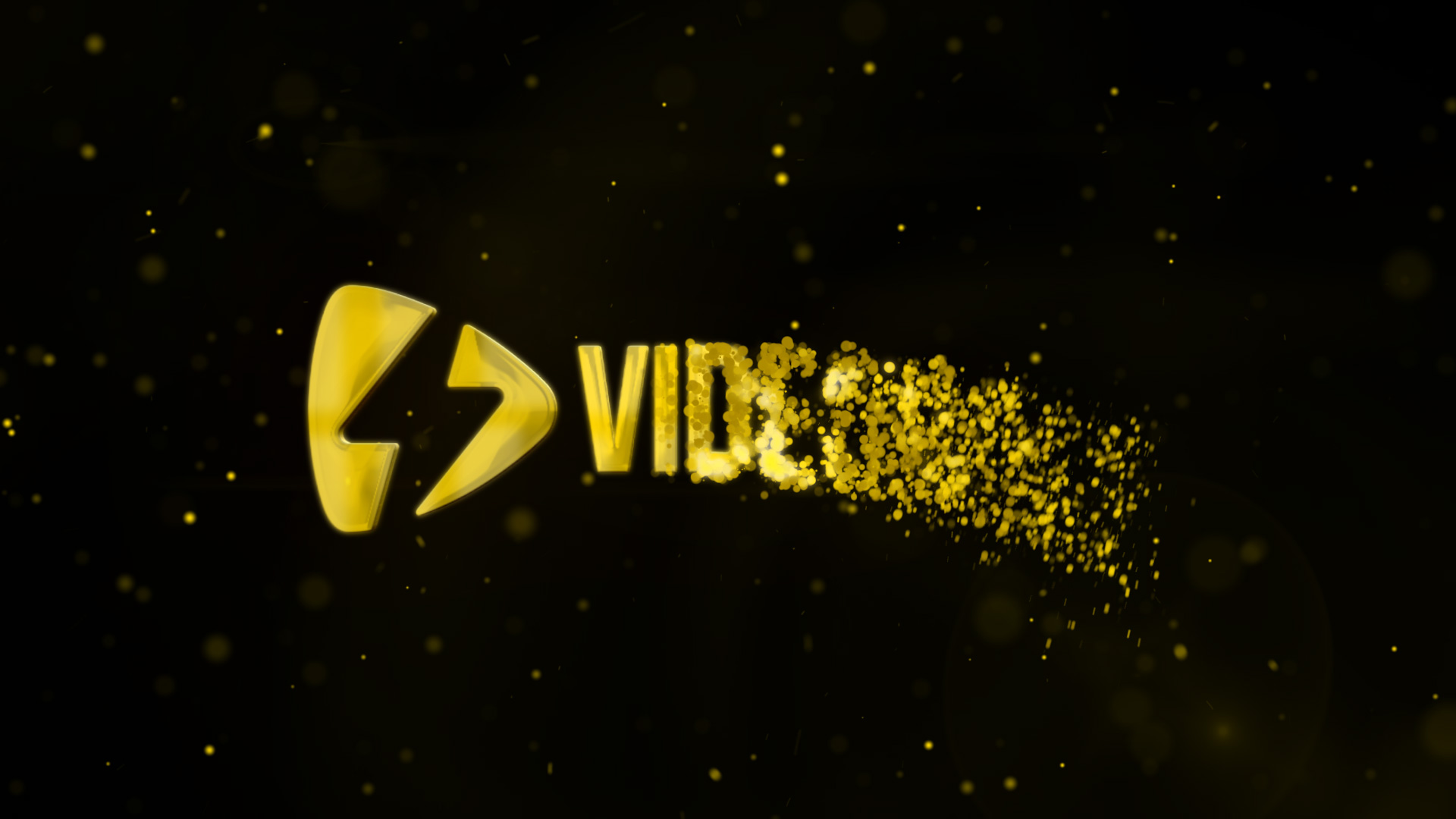 3D Particles Logo - Gold Particle Reveal