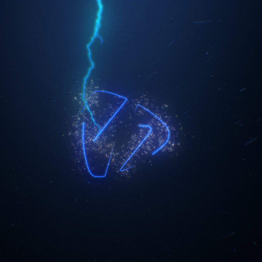 Lightning Logo - Square by MotionParsec - Videobolt.net