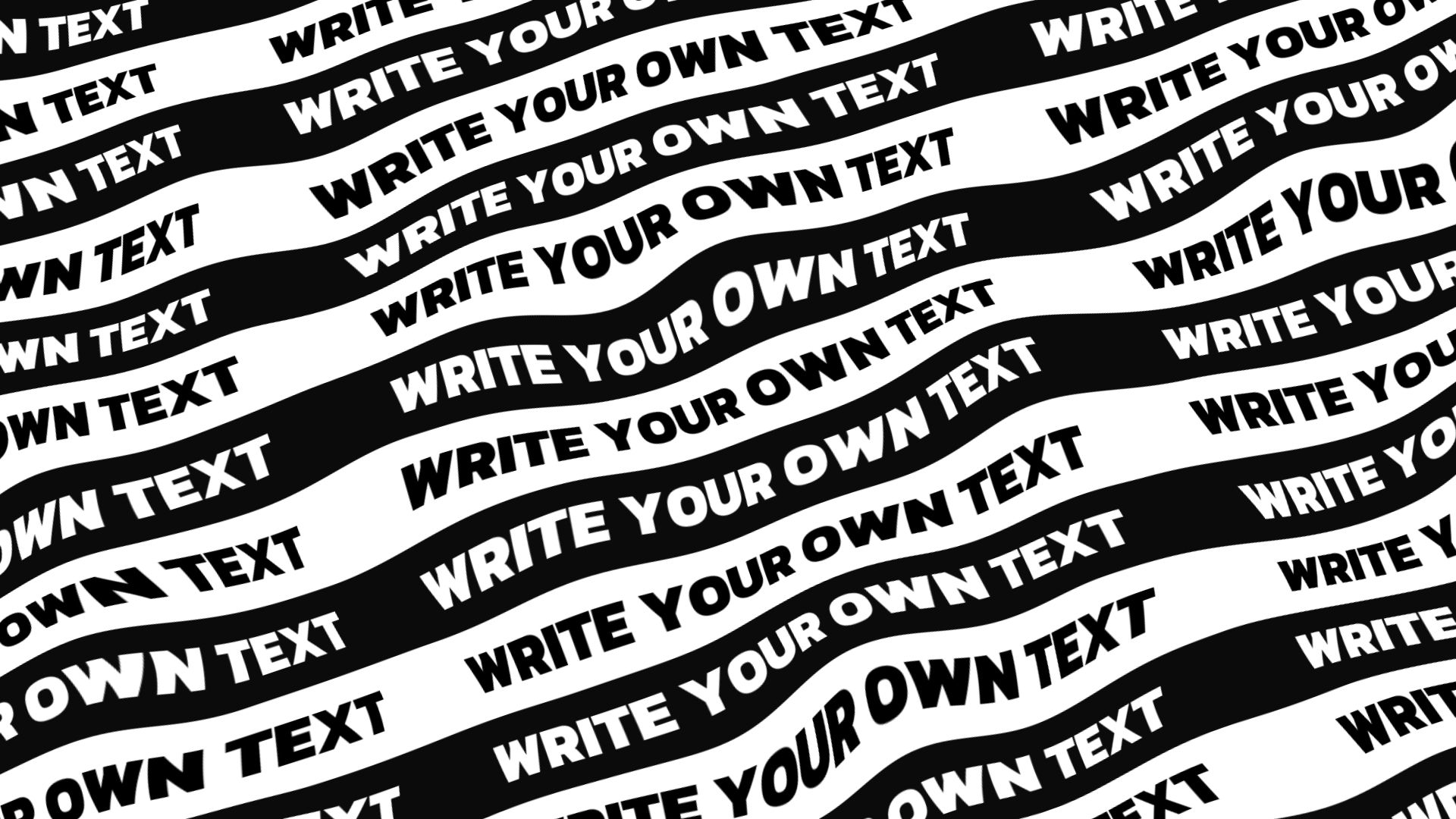 Abstract Wiggly Text - Psychedelic Looping BG