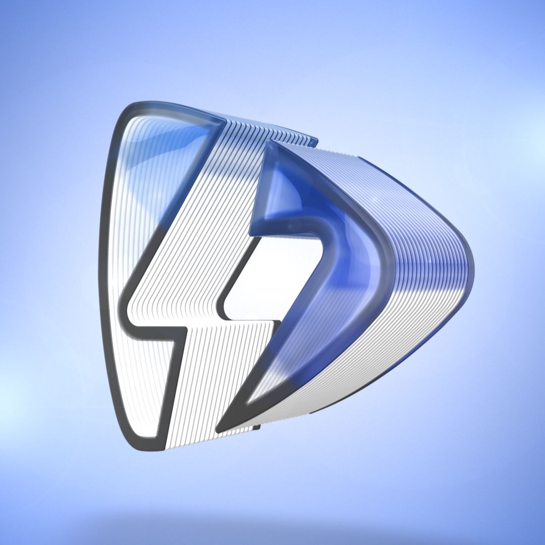 3D Clean Rotating Outline - Square by Goldenmotion