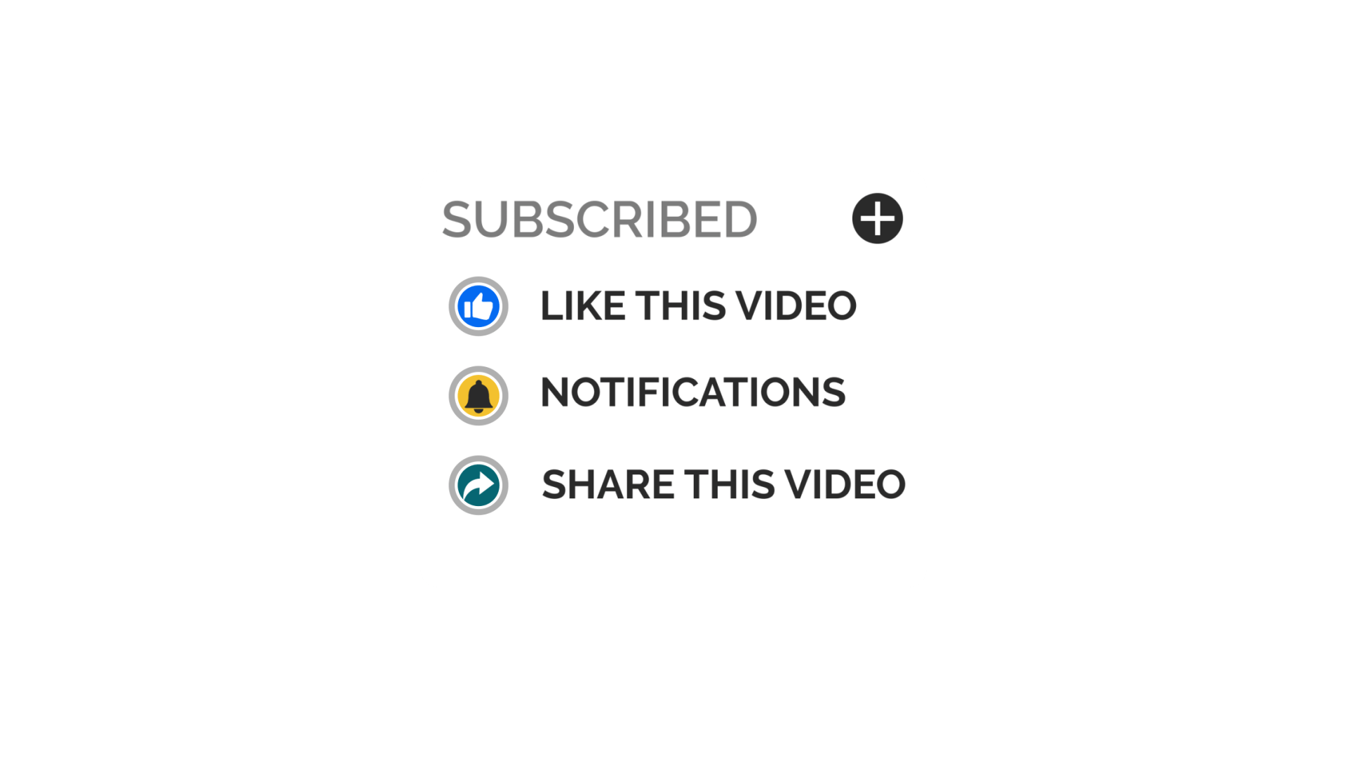 Youtube Subscribe Action Button 8 by mhakmal07 - Videobolt.net