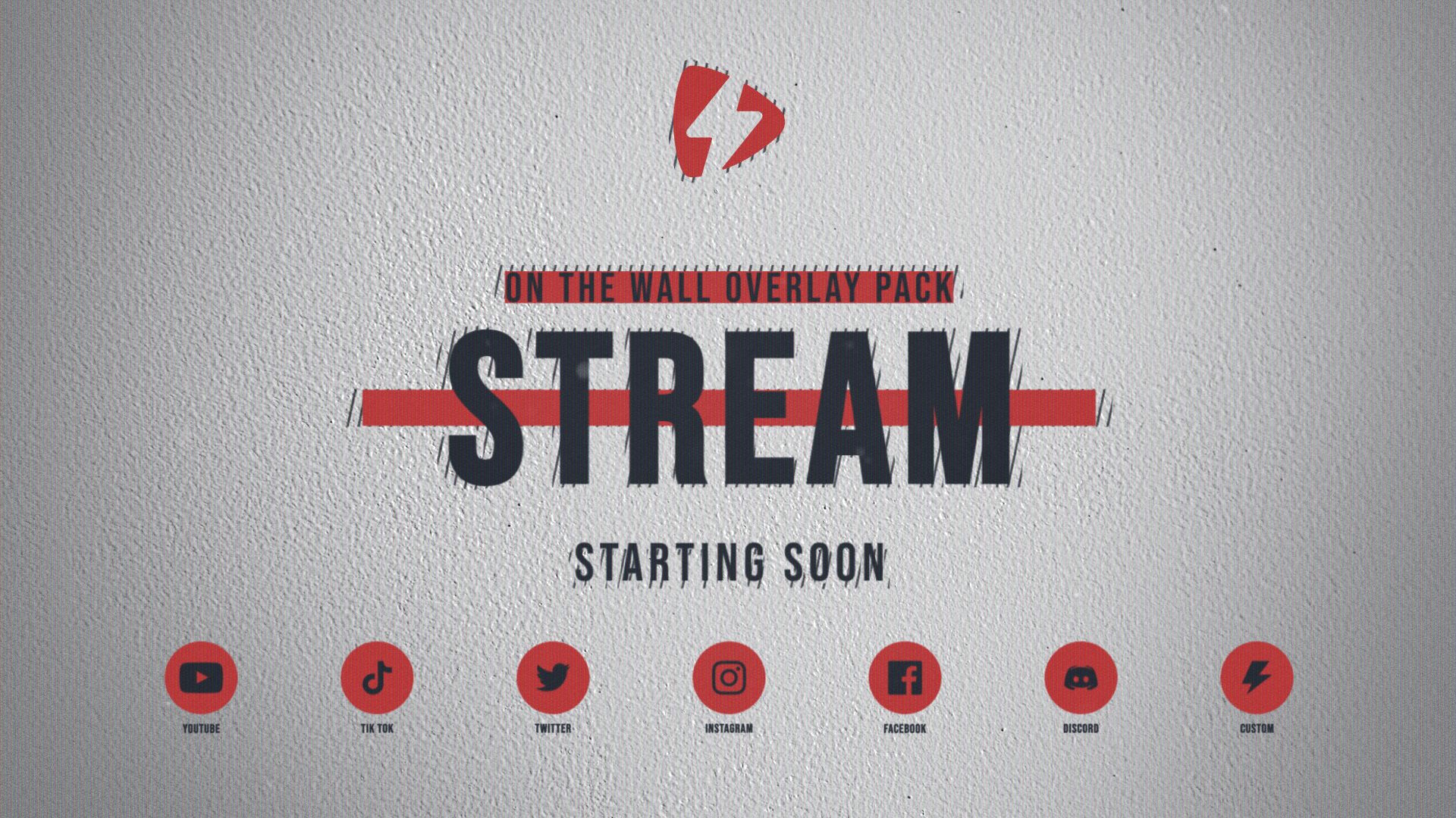 On the Wall Stream Screen - Urban Starting Soon