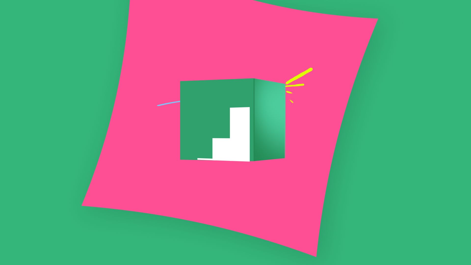 Minimal Cube Reveal by hushahir