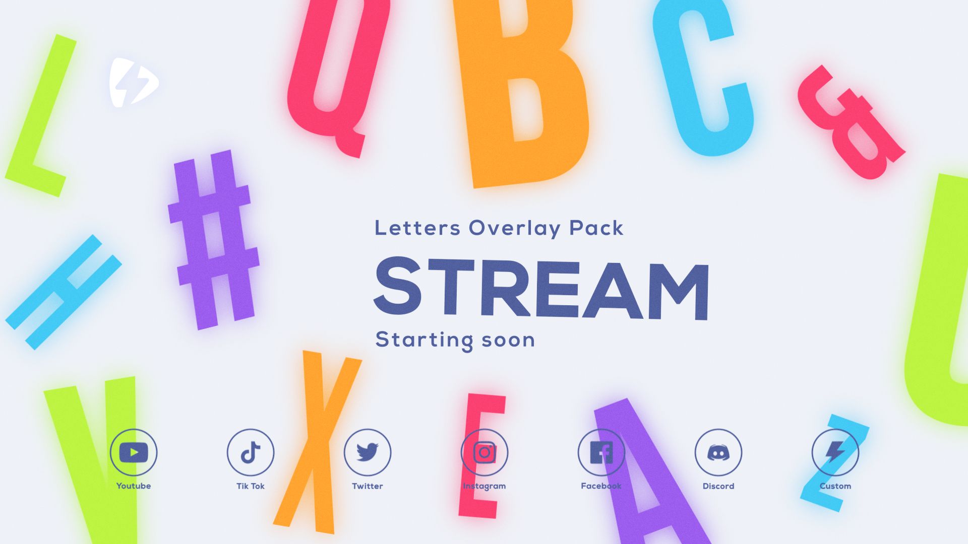 Letters Stream Screen by EnjoystX - Videobolt.net