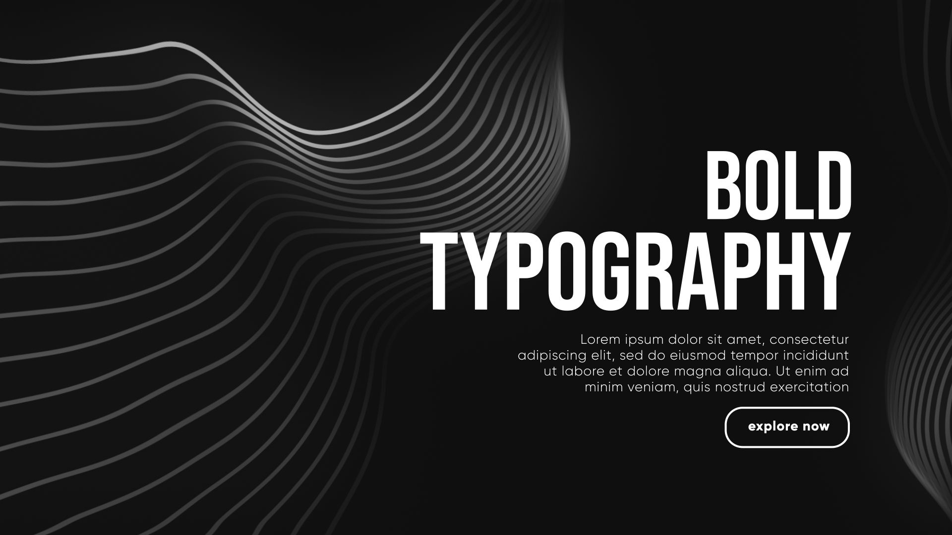 Monochrome Typography 3 - Bold Title