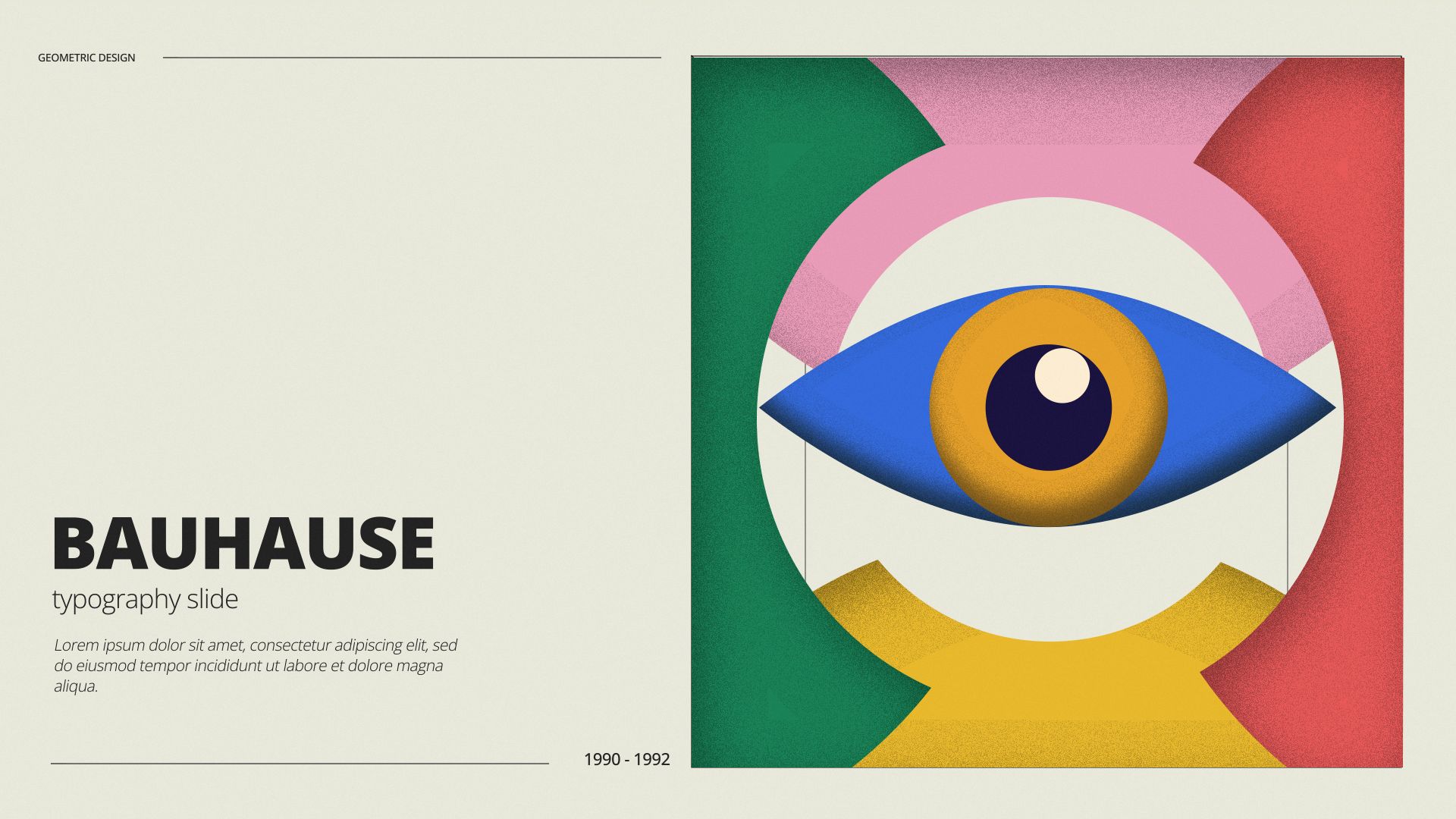 Bauhaus Typography Poster