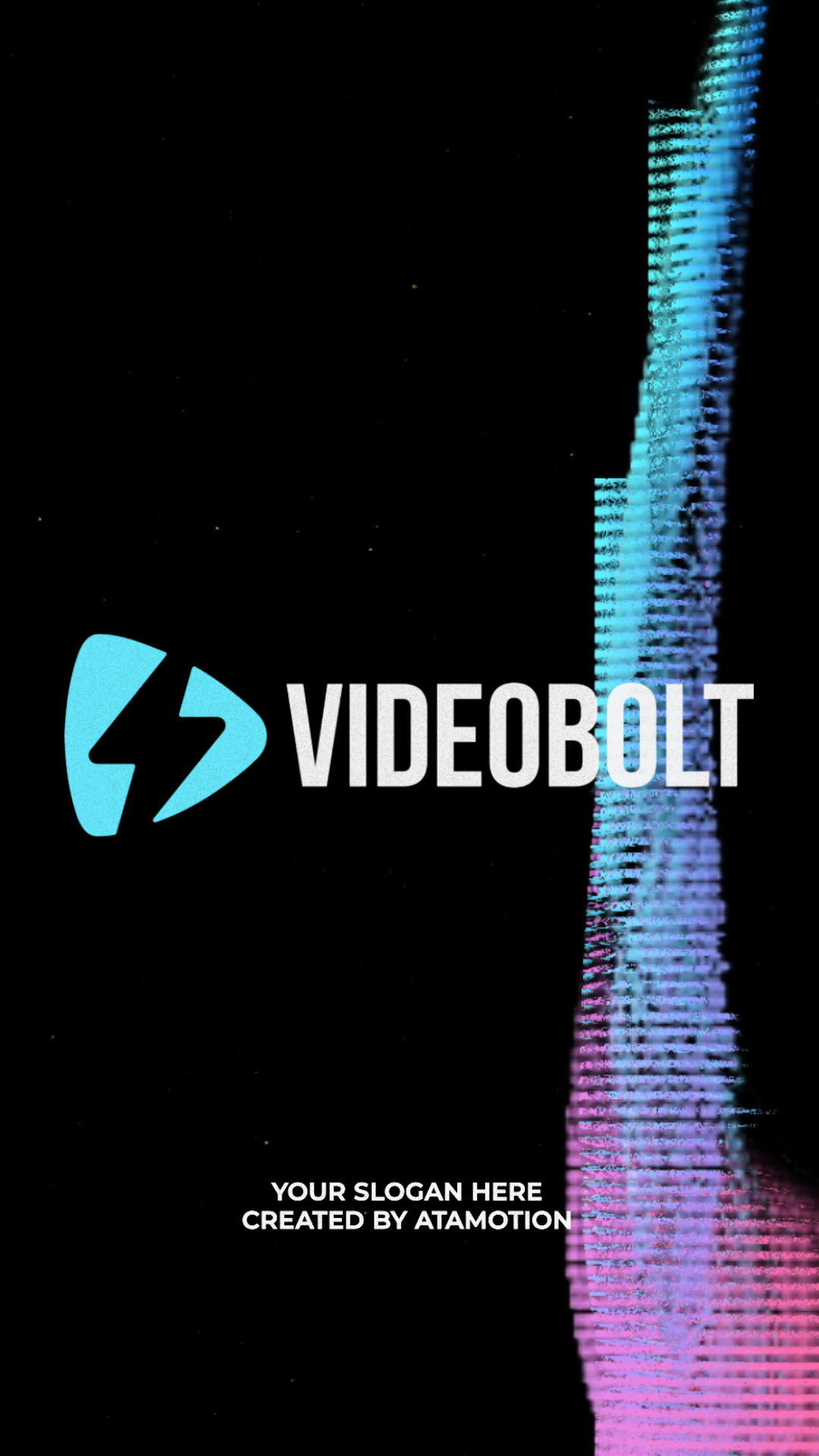 Glitch Distortion Logo Intro - Vertical by Atamotion - Videobolt.net