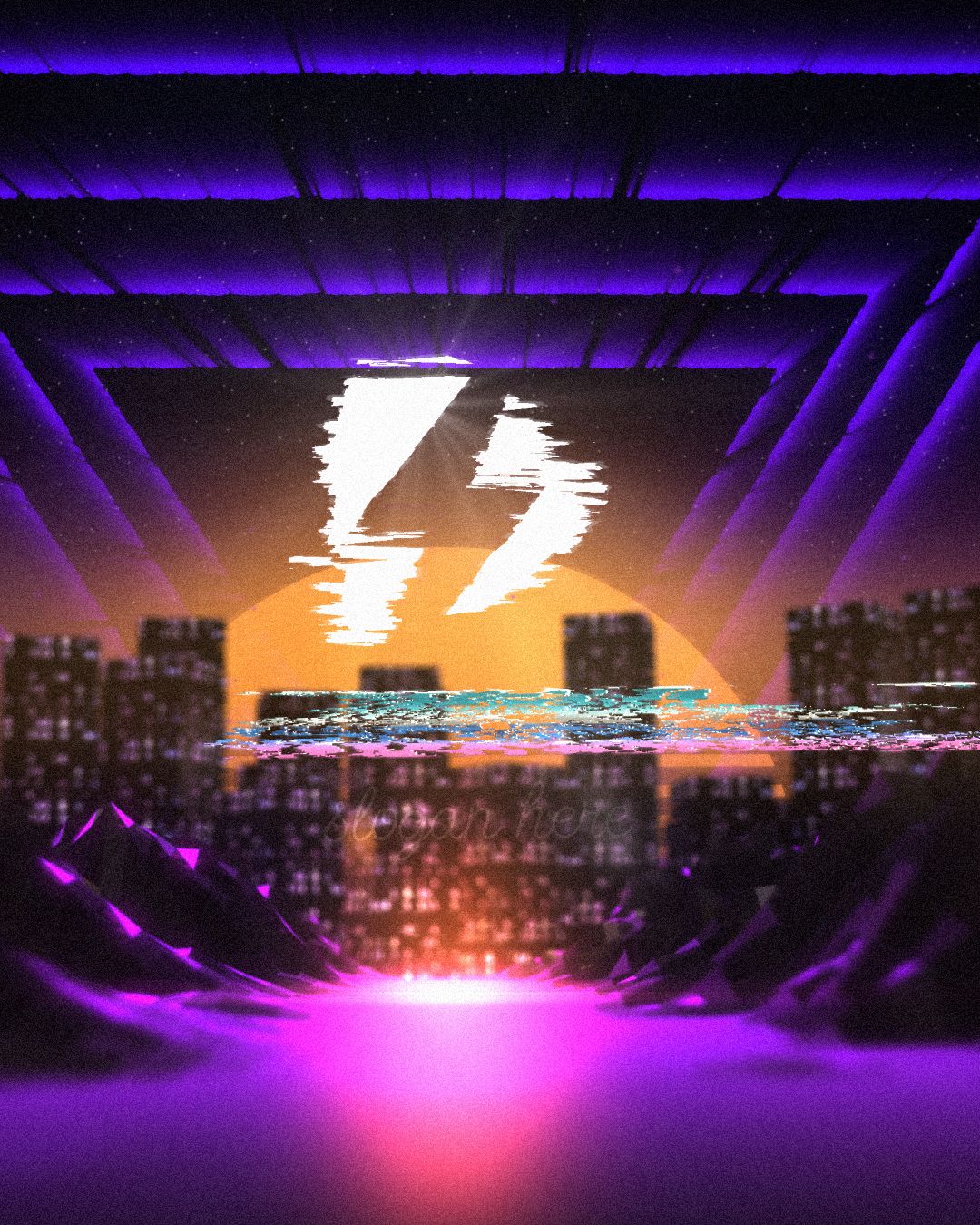 Neon Synthwave Reveal - Post by hushahir - Videobolt.net