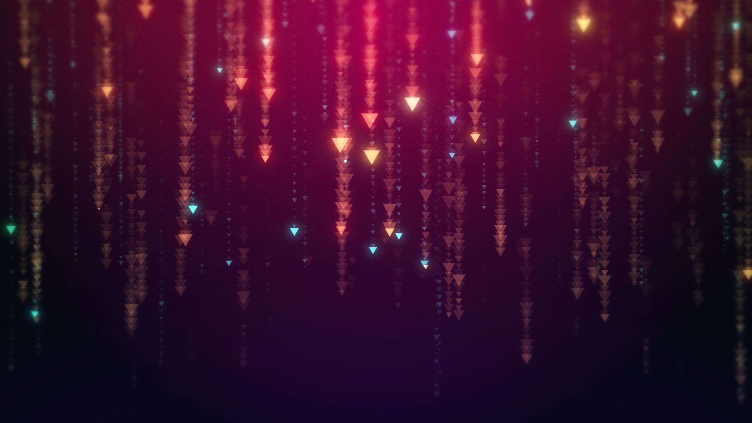 Falling Triangles Background - Neon backdrop