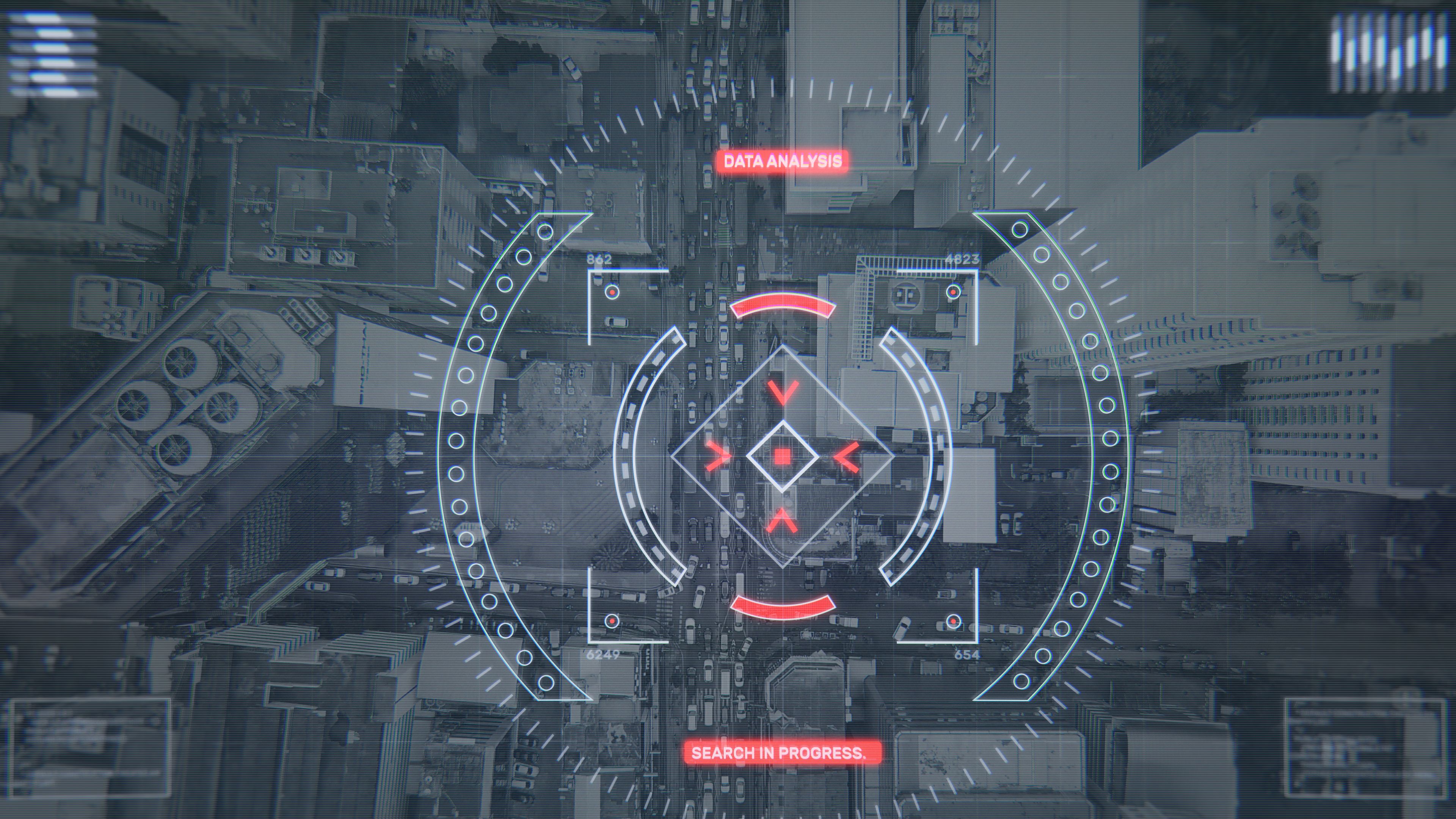 HUD Technology Overlay - Futuristic HUD background