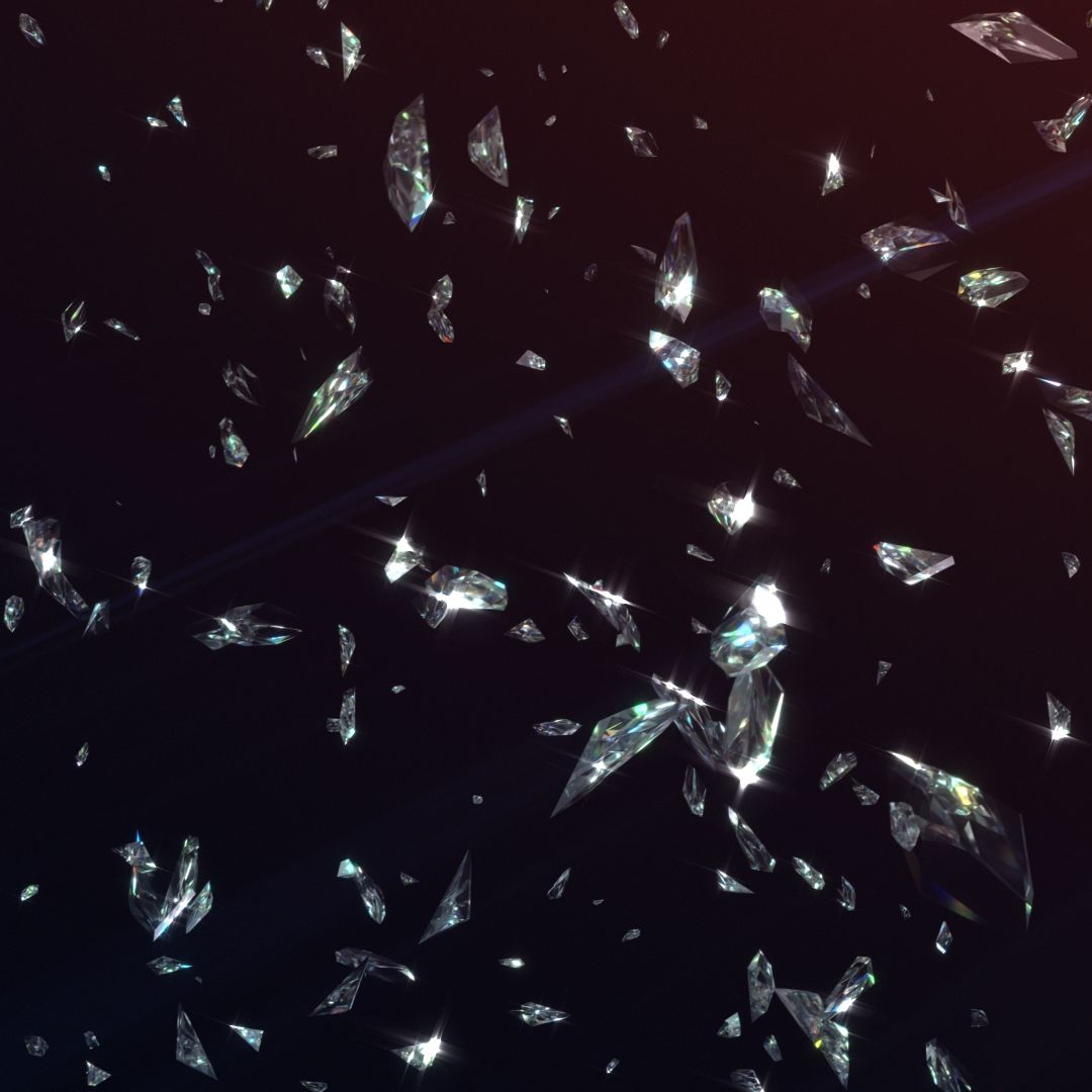 Broken Glass Background - Square by TippyTop