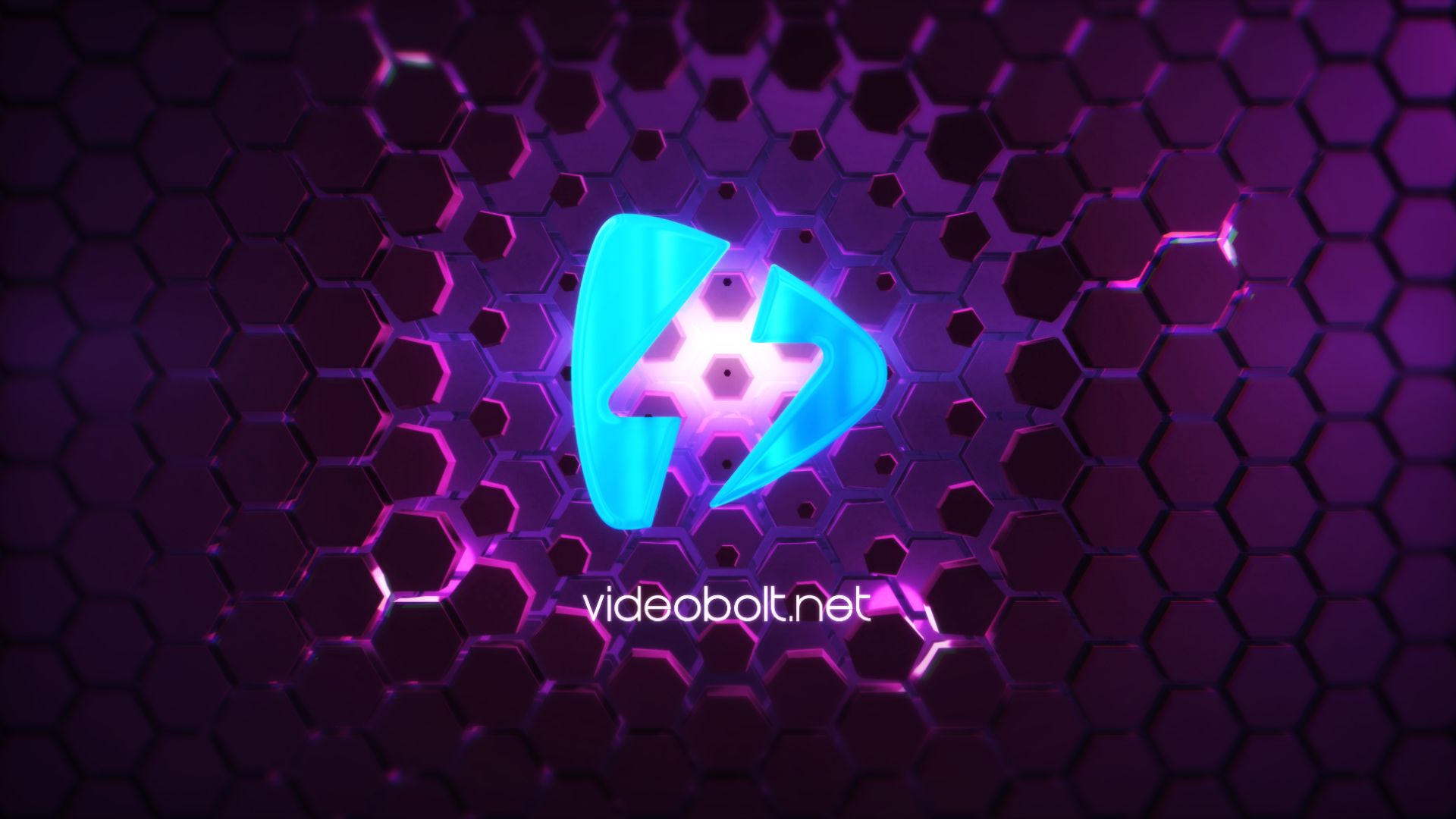 Futuristic Intro - Tech hex logo reveal