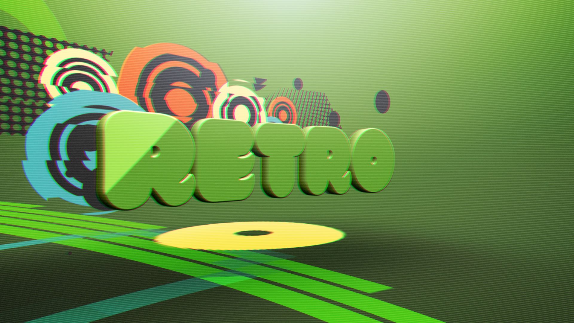 Retro Glitch Reveal - 3D Logo Intro