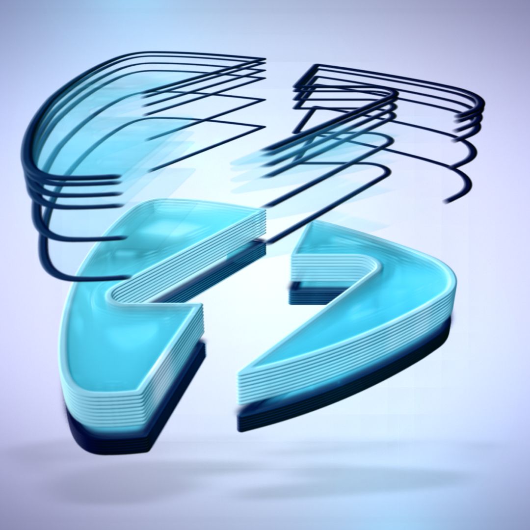 3d Outline Spin Square By Goldenmotion
