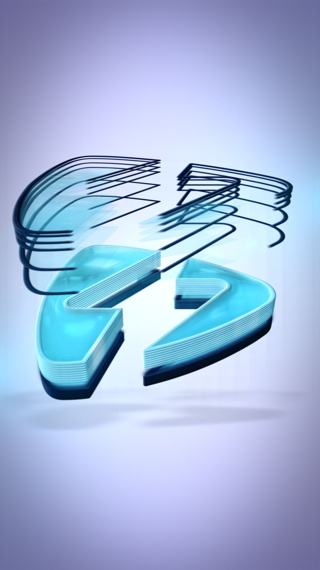 3D Outline Spin - Vertical by Goldenmotion