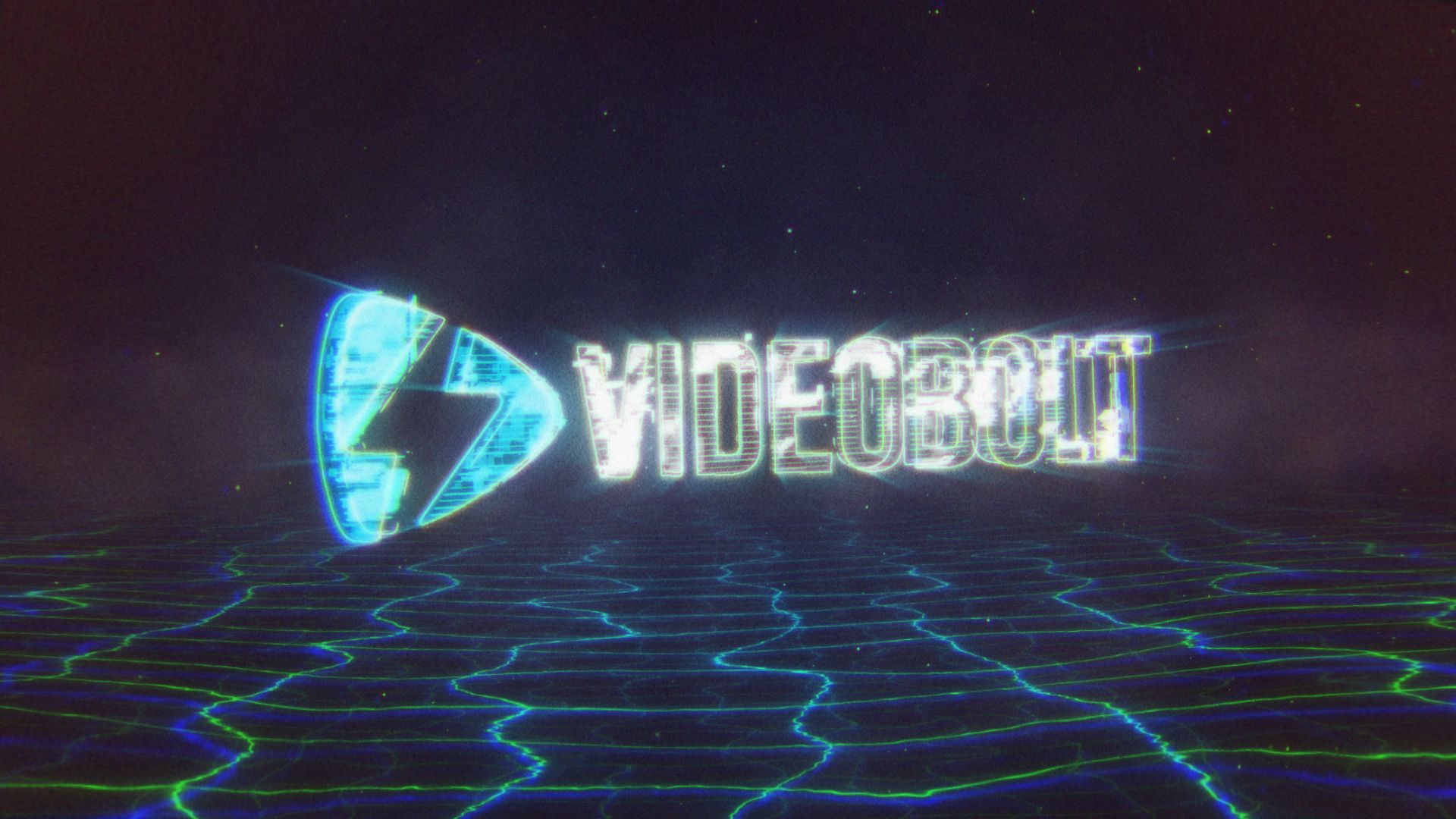Deep Retro Wave Reveal - Neon 80s Logo Intro