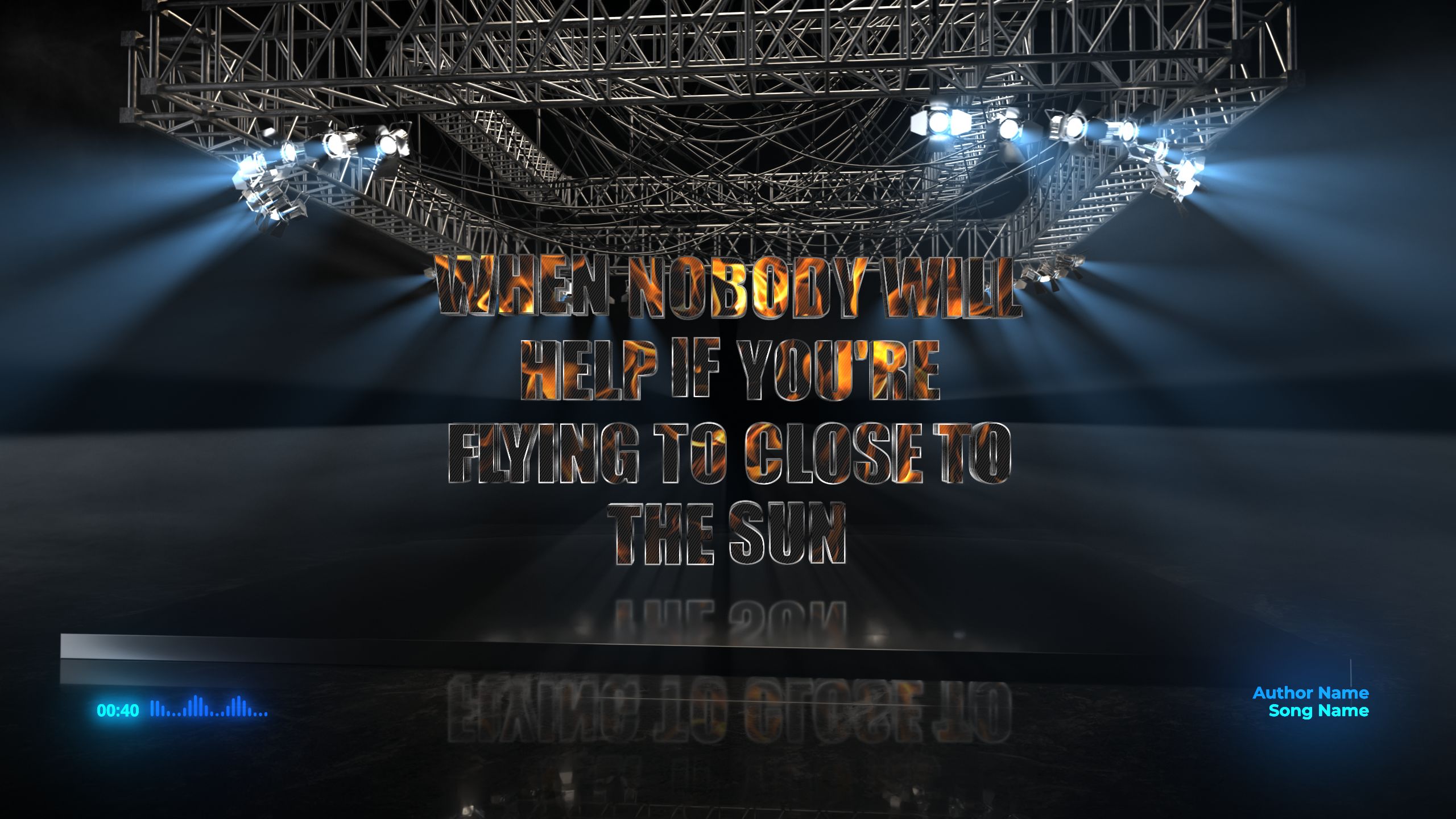 On the Stage Lyrics - Lyric Visualizer