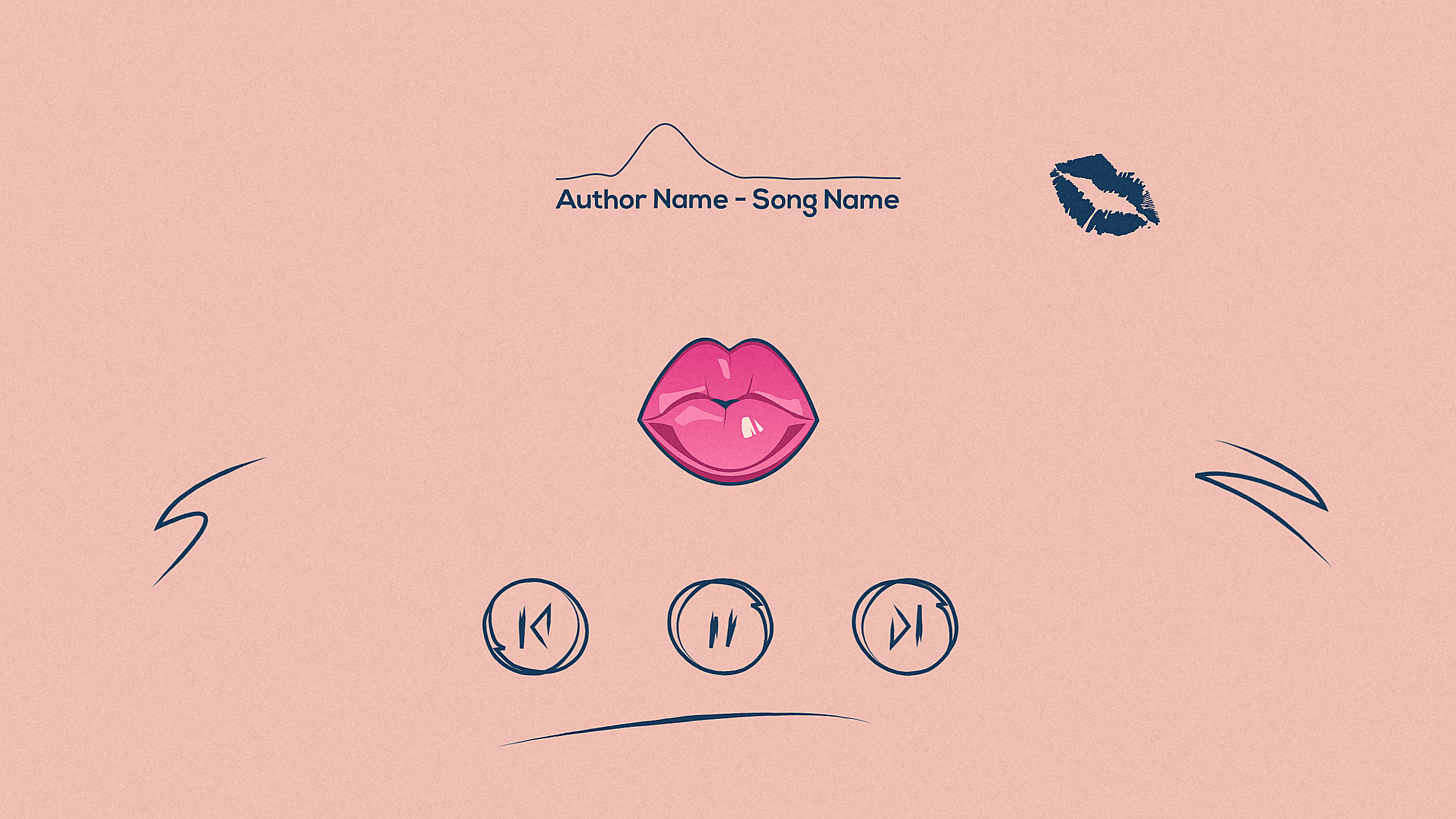 Kiss Lips Music Visualizer - Horizontal by EnjoystX