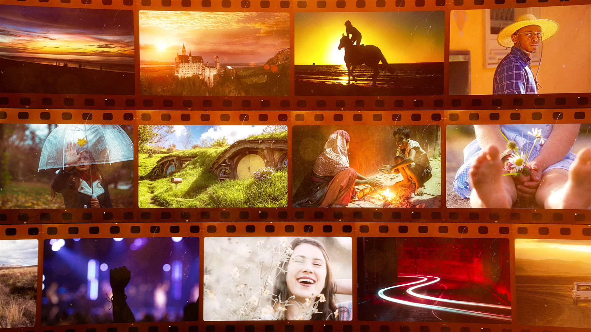 Short Media Frames - Horizontal by Goldenmotion