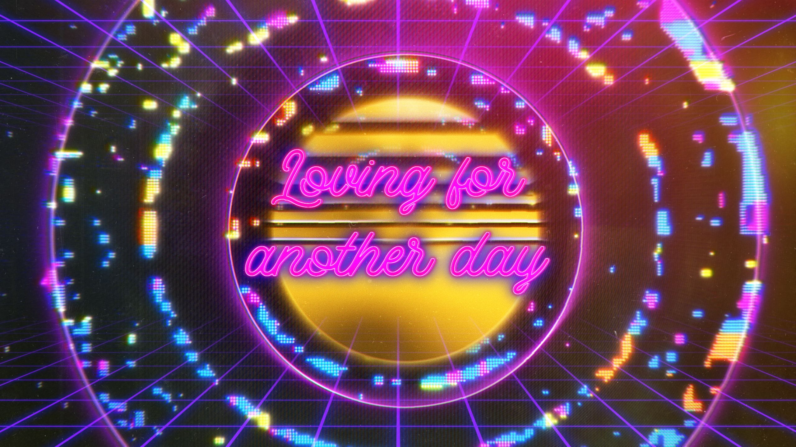 Retro Neon Lyrics - Synthwave Visualizer