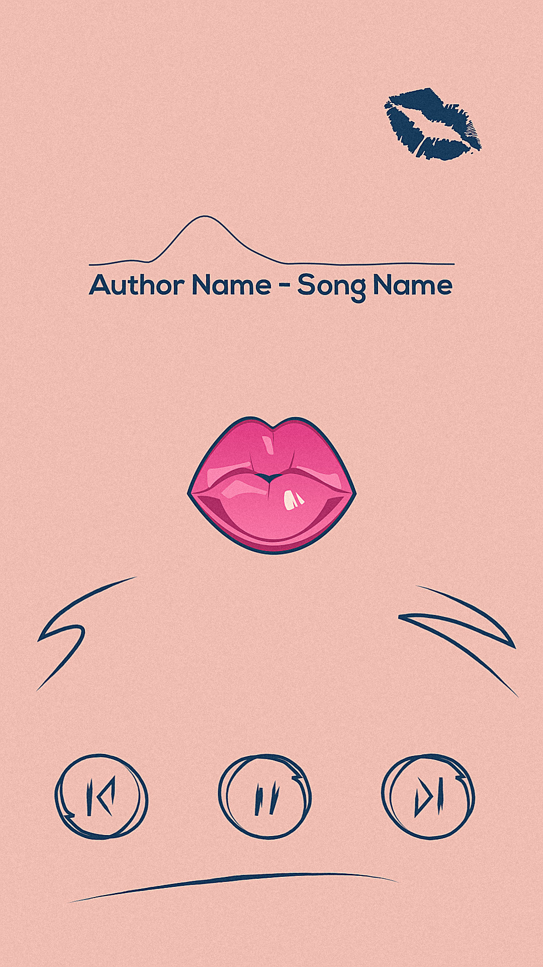 Kiss Lips Music Visualizer - Vertical by EnjoystX