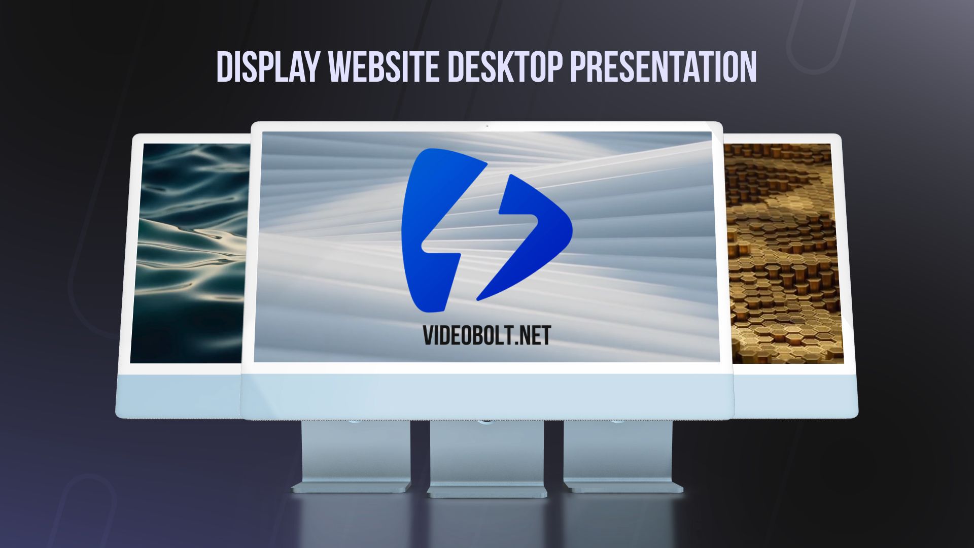 Web Promo Display - 3D Computer Mockup