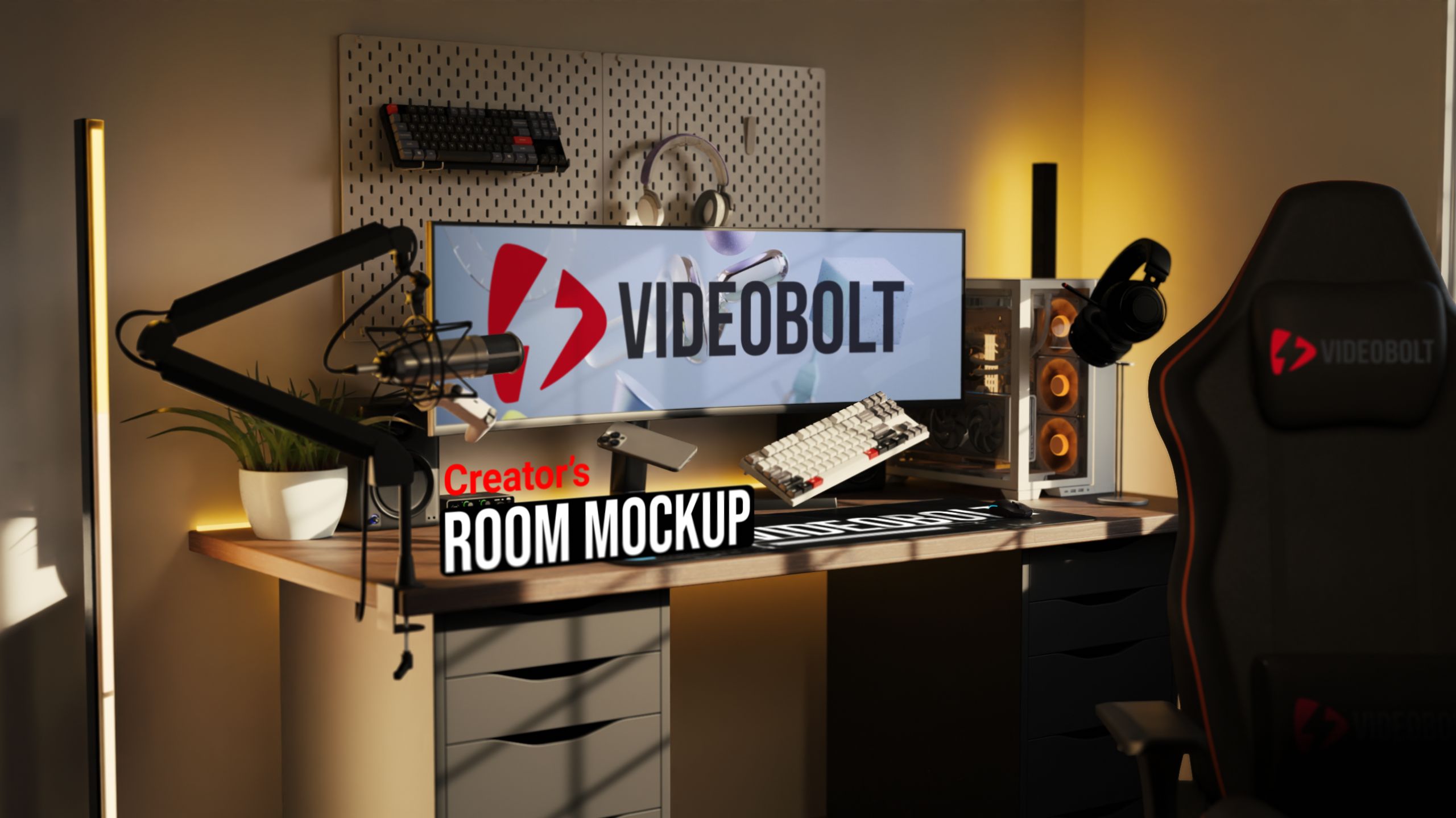 Content Creator Room Mockup by TippyTop