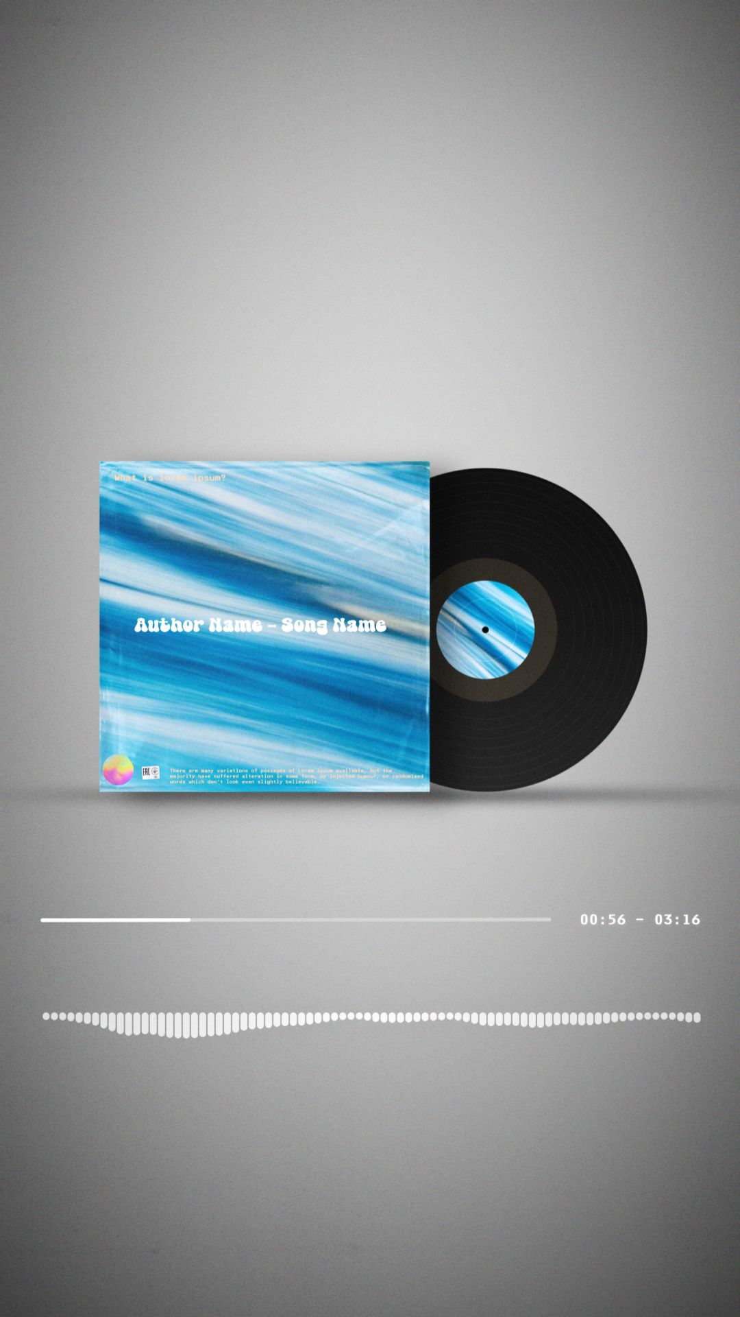 Simple Vinyl Visualizer - Vertical by tarazz - Videobolt.net