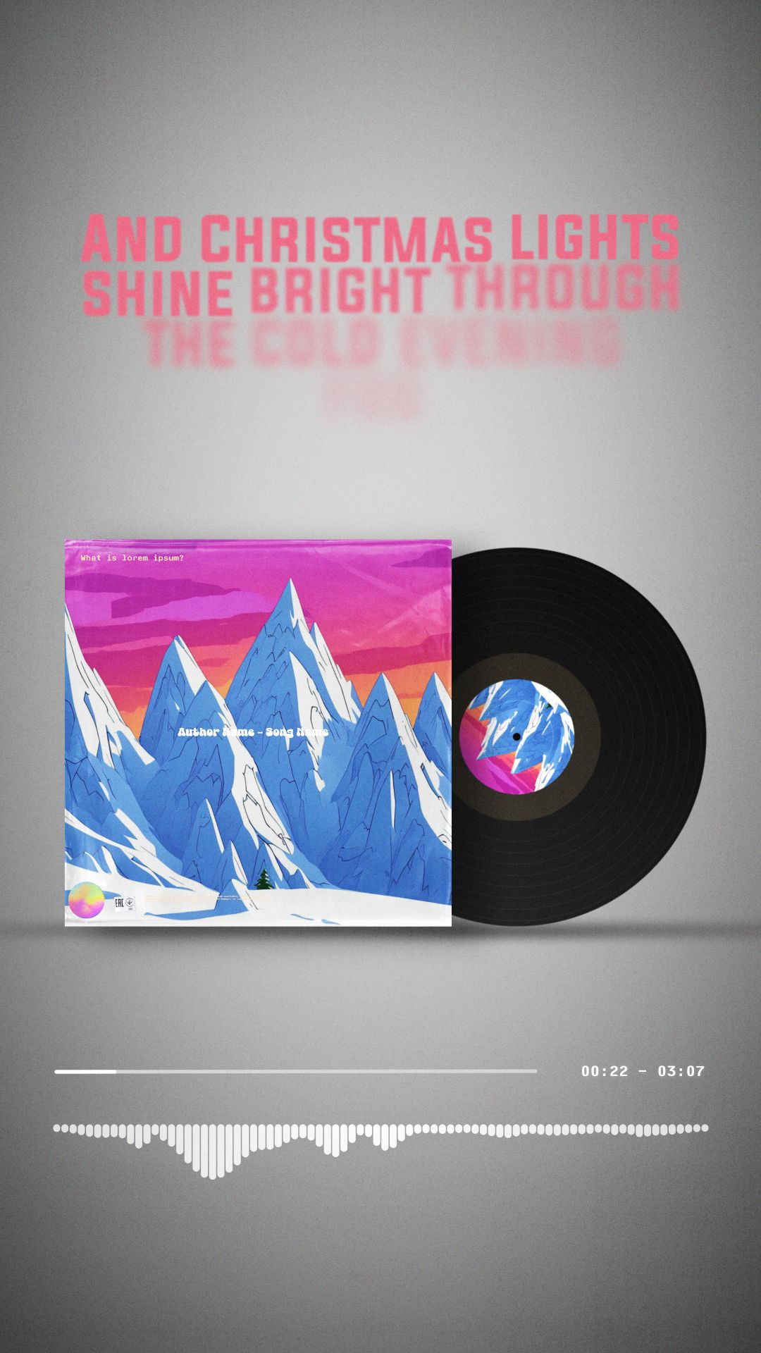 Simple Vinyl Lyrics - Vertical by tarazz