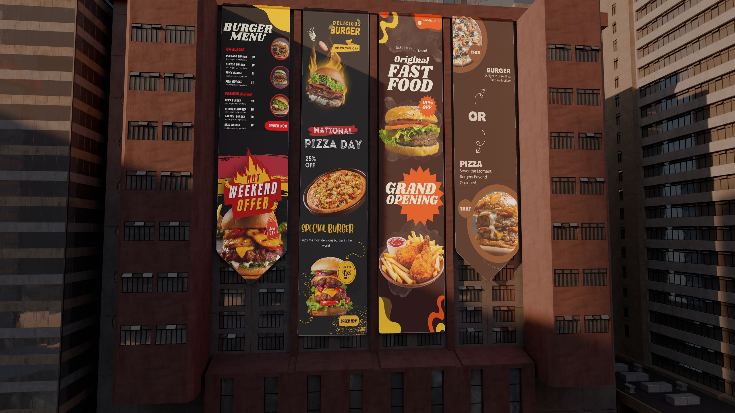 Building Banner Mockup - OOH branding