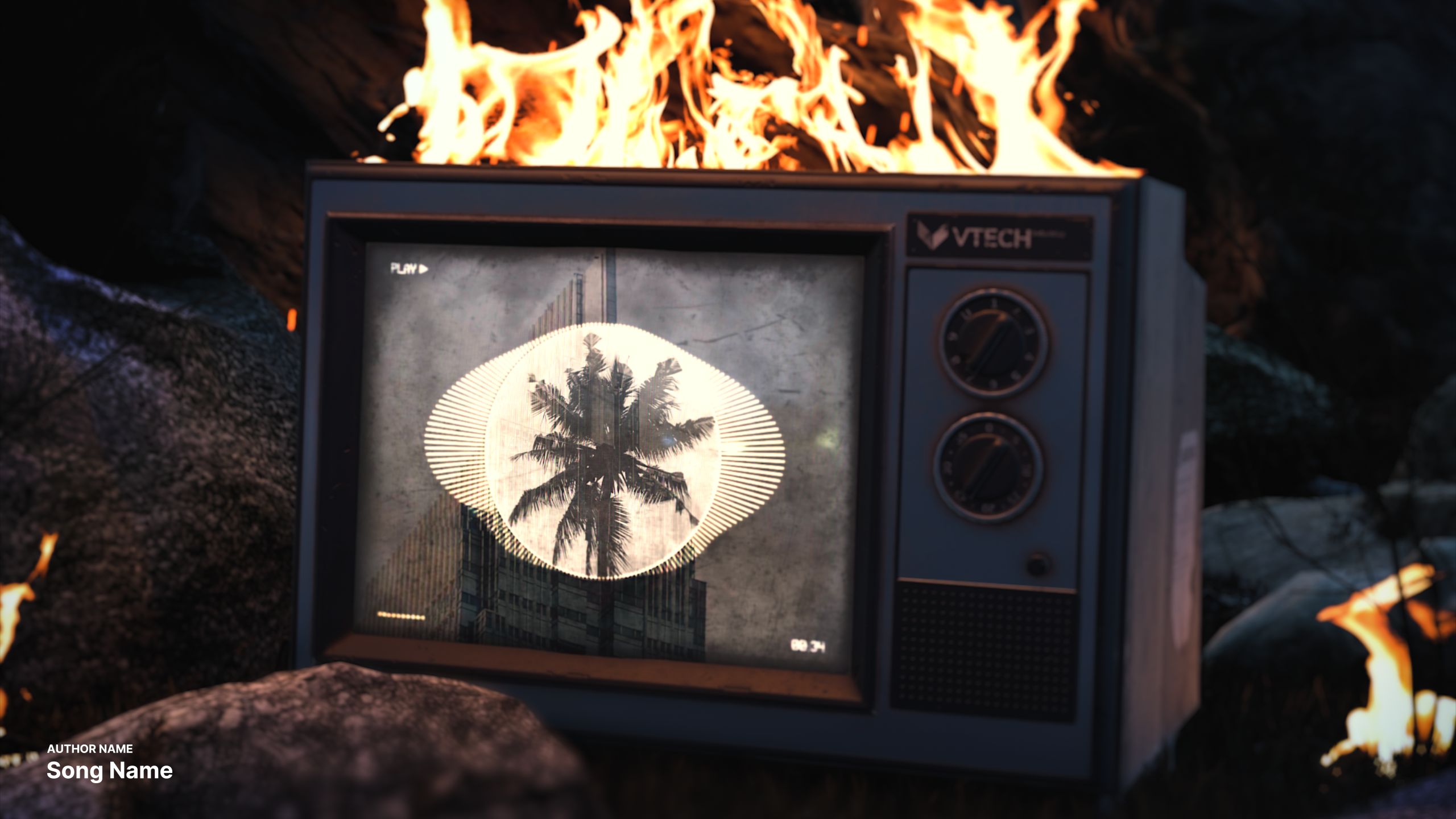 Burning TV Visualizer by tarazz