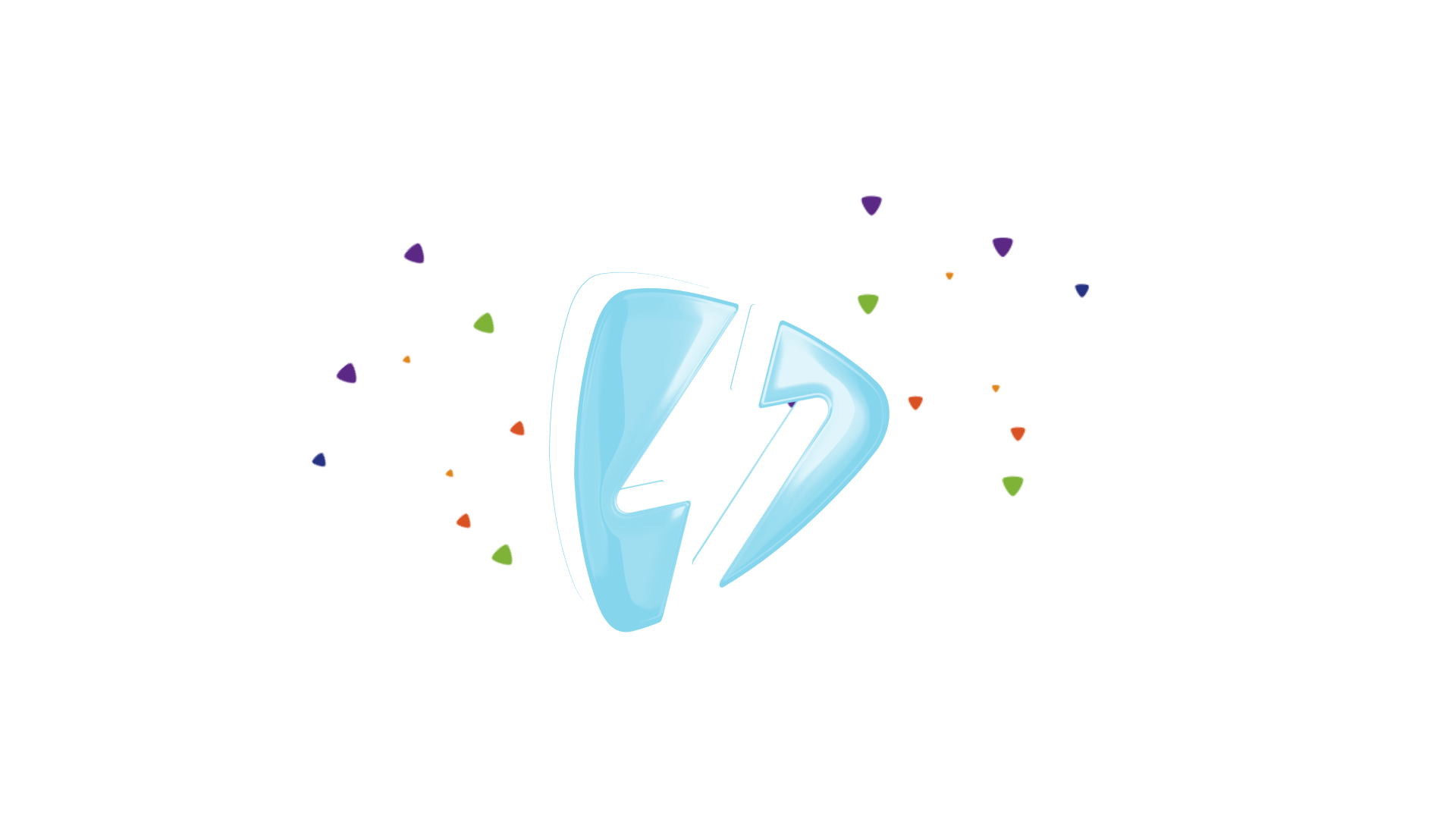 3D Pop Logo Loop - Glossy Overlay