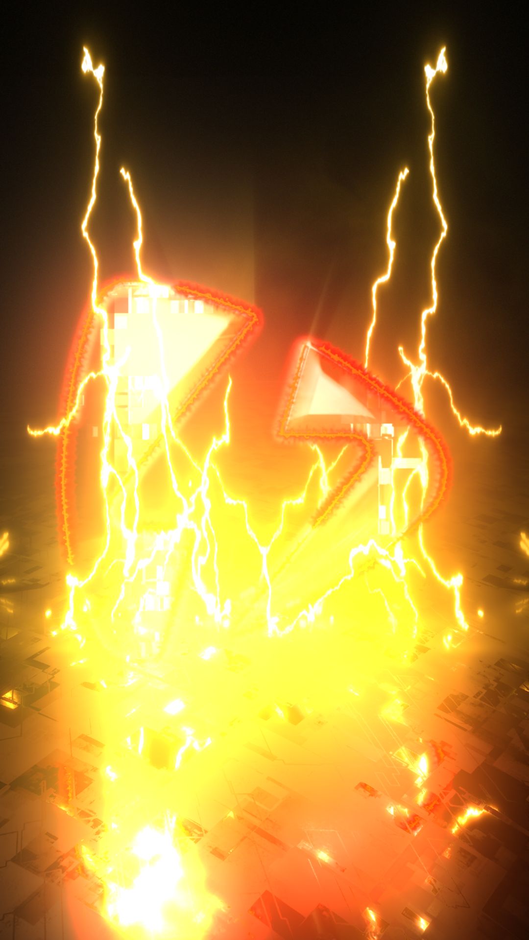 Digital Lightning Reveal - vertical by Goldenmotion - Videobolt.net